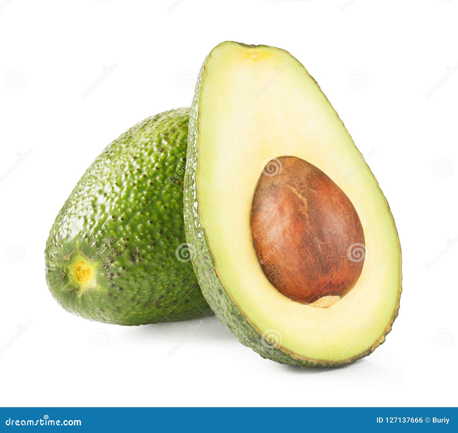 Ripe half avocado stock photo. Image of carved, fresh - 127137666