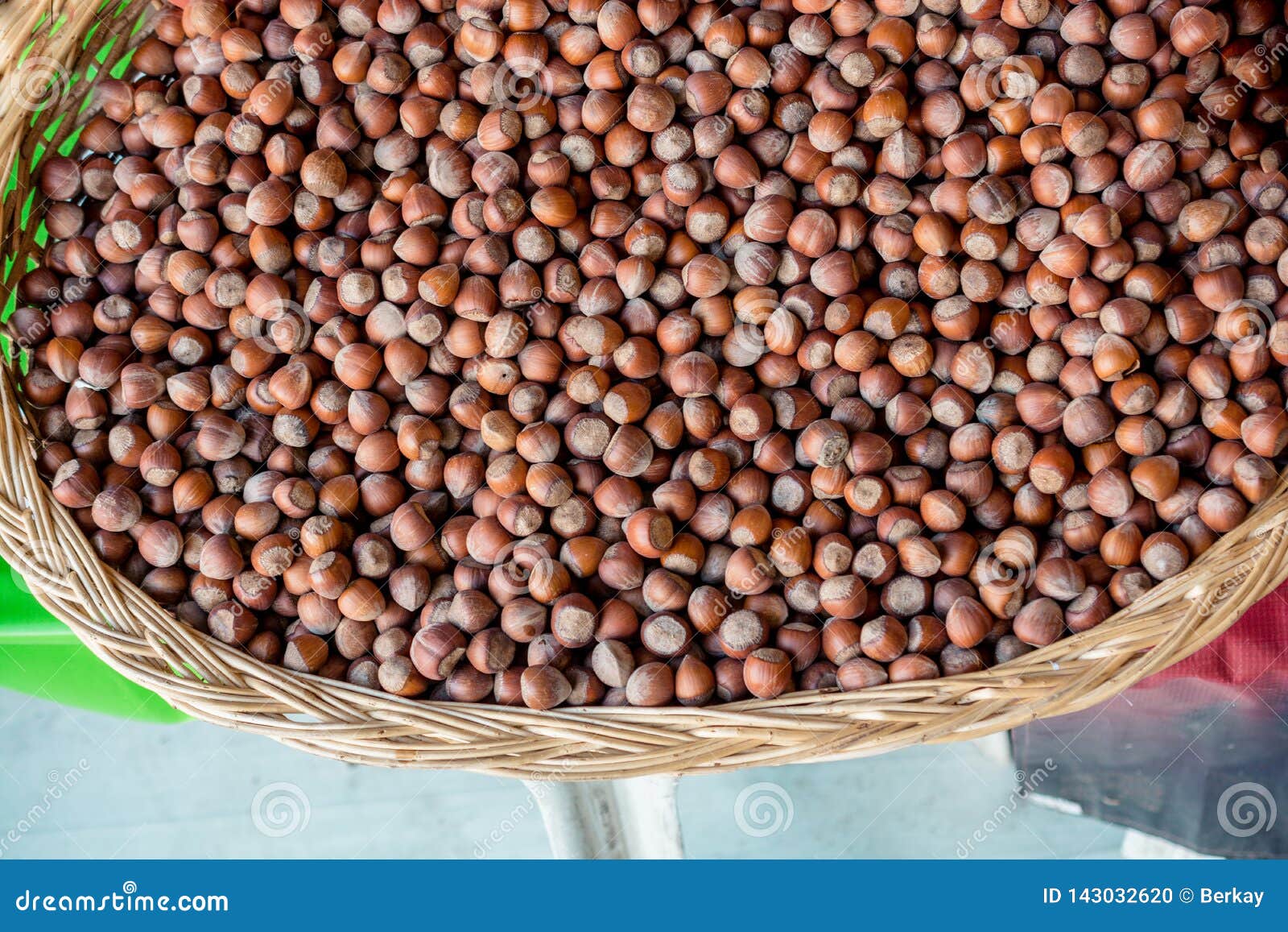 Ripe Hazelnuts As Food Background in View Stock Photo - Image of ...