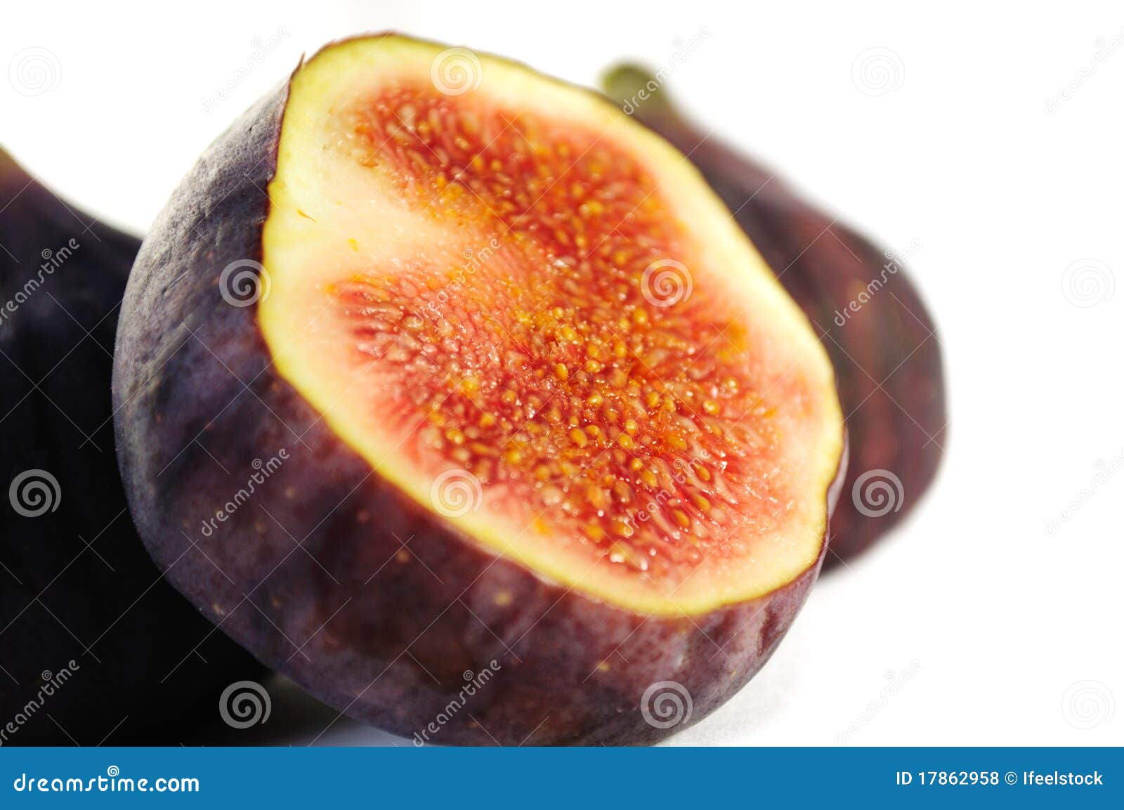 Ripe healthy fig isolated stock photo. Image of garden - 17862958