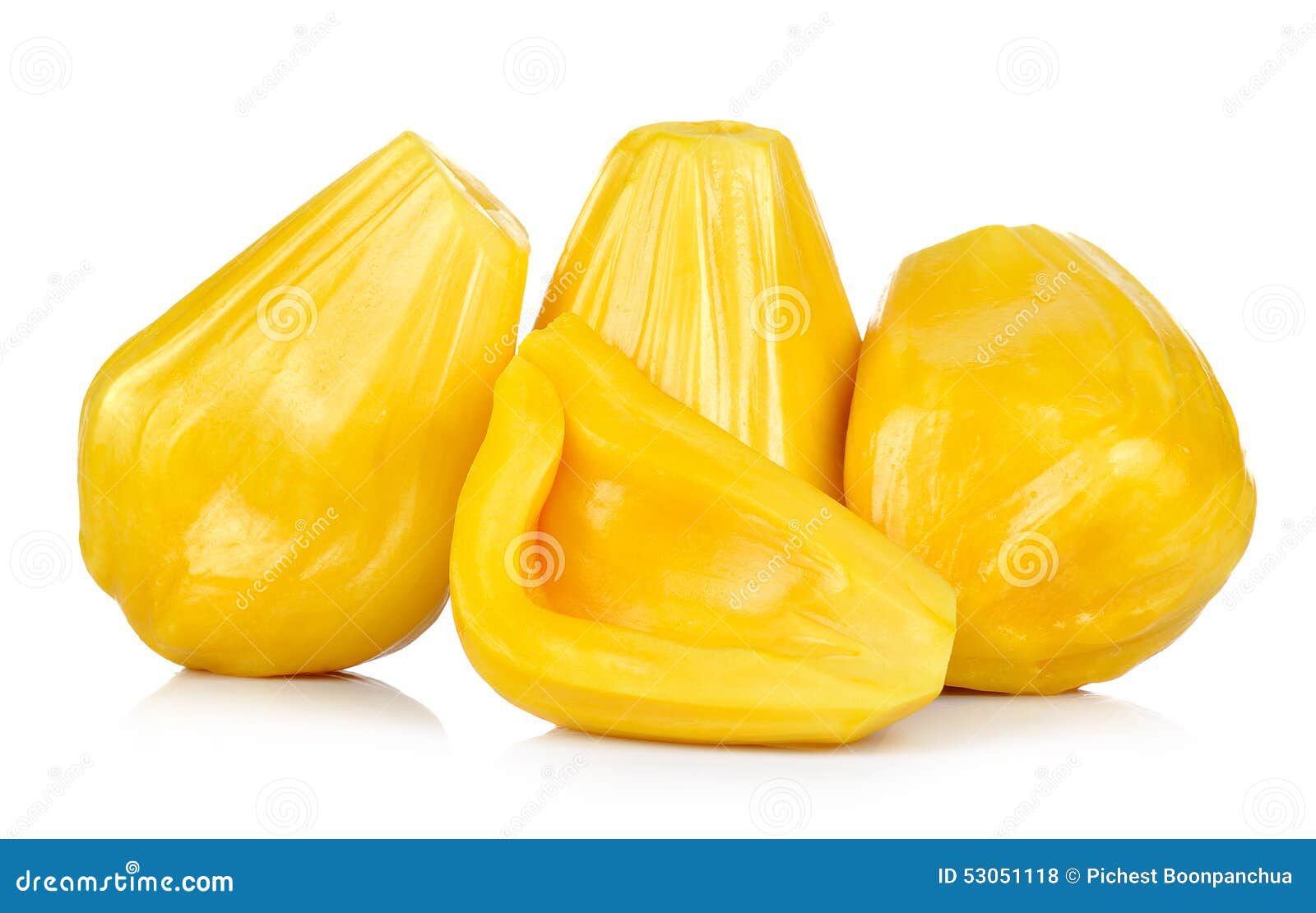Ripe Jackfruit Isolated on White Background Stock Photo - Image of ...