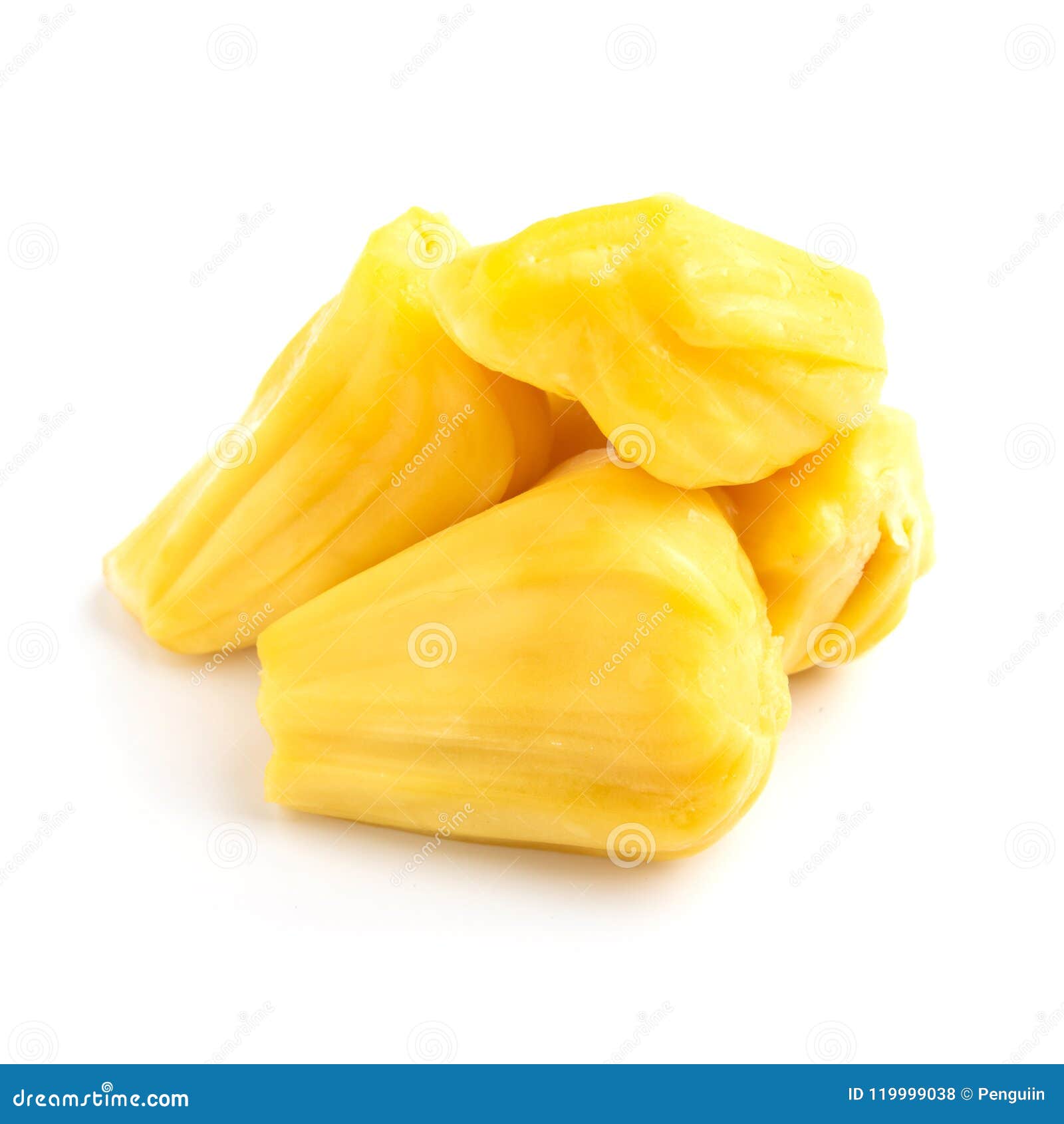 Ripe Jackfruit on White Background. Stock Photo - Image of isolated ...