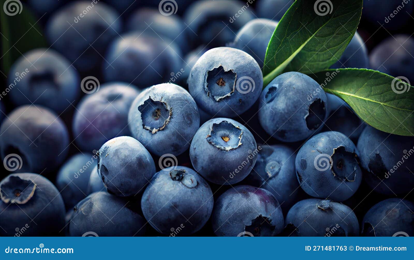 Juicy Blueberries Bursting With Flavor On A White Background. Created ...