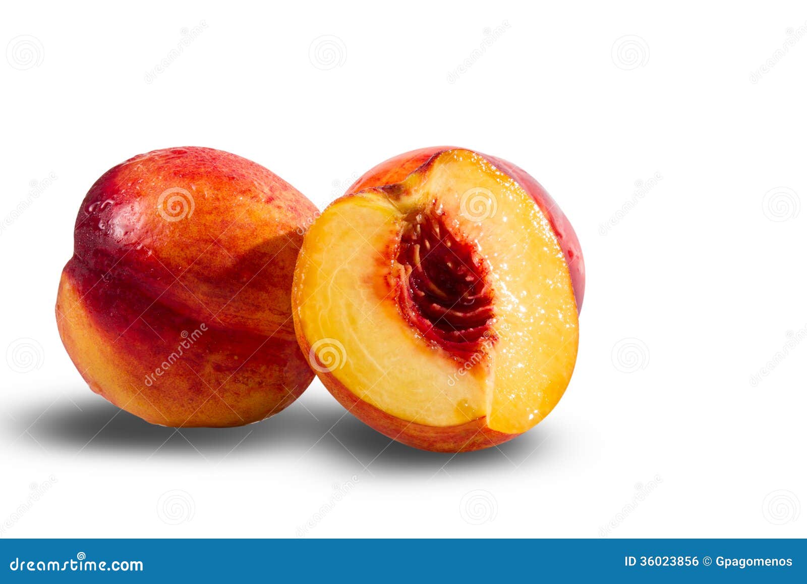 Ripe juicy nectarines stock photo. Image of white, nature - 36023856