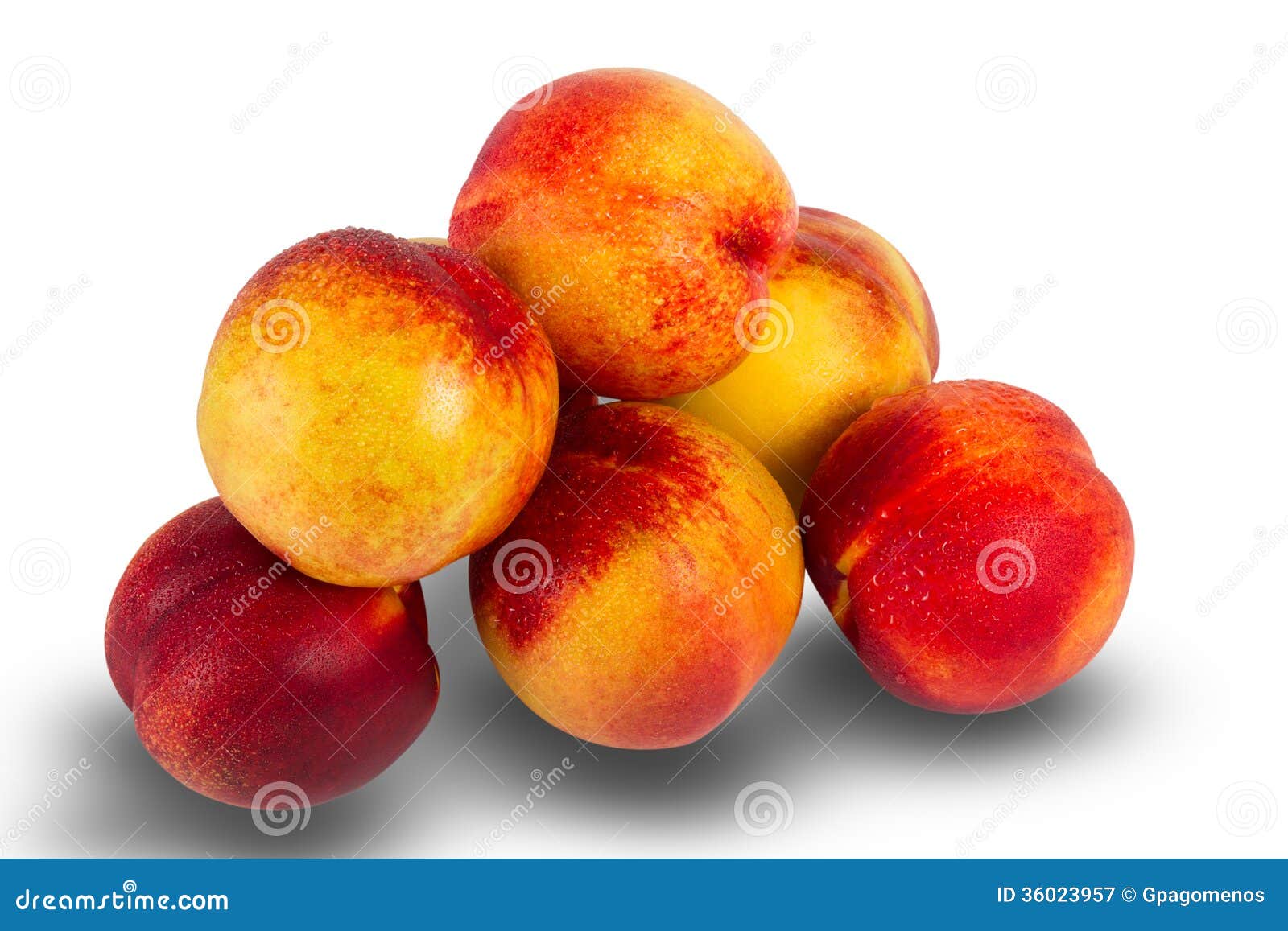 Ripe juicy nectarines stock image. Image of fresh, healthy - 36023957