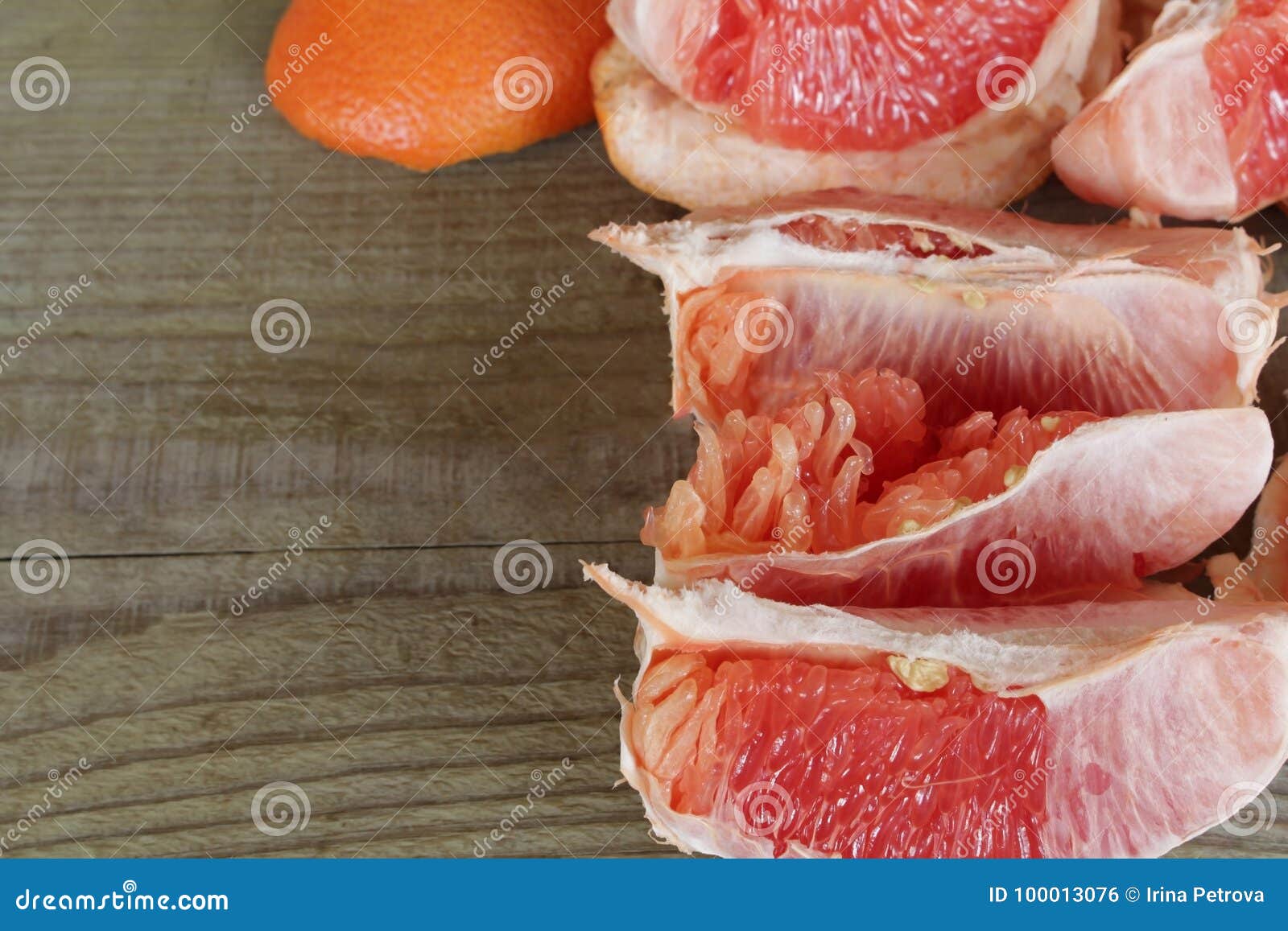 Peeled grapefruit segments stock photo. Image of weightloss - 100013076