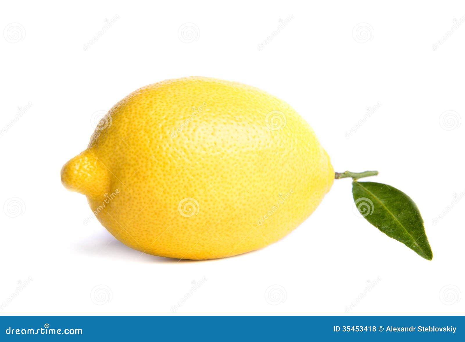 Ripe lemon stock photo. Image of food, leaf, vegetarian - 35453418