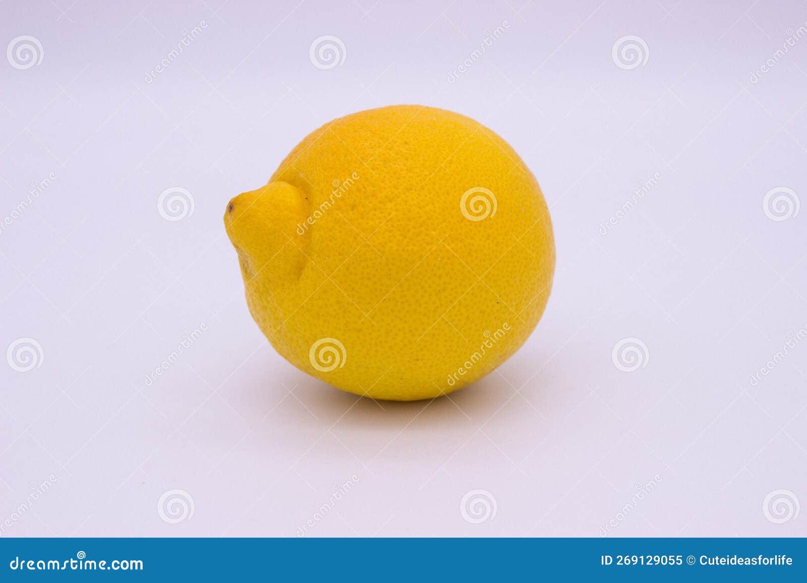 Ripe Lemon on Light Background Stock Image - Image of white, color ...