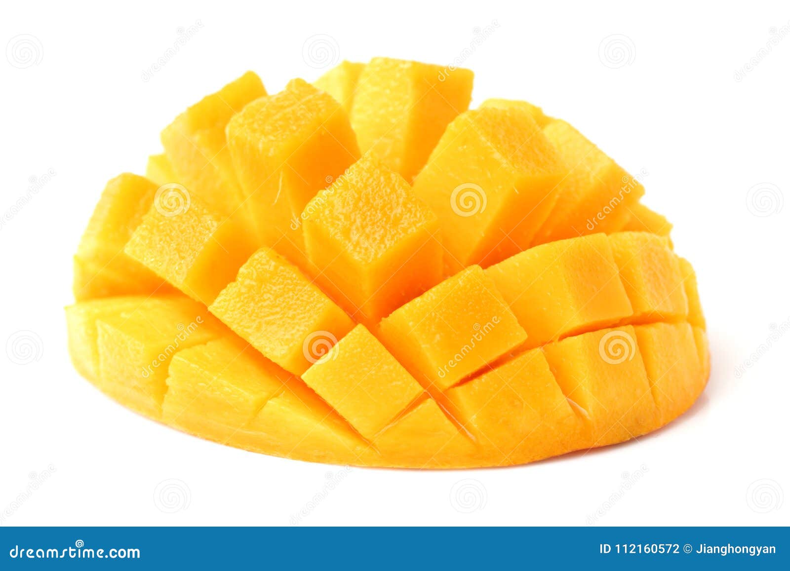 Ripe mango, cube cut, stock photo. Image of cubes, fresh - 112160572