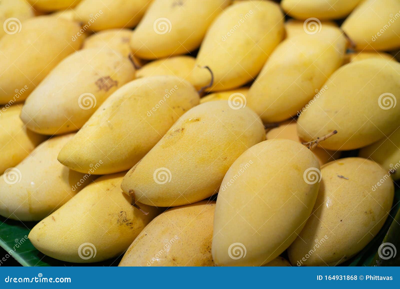 Ripe Mango Fruit Decorate in Grocery Store Stock Photo - Image of ...