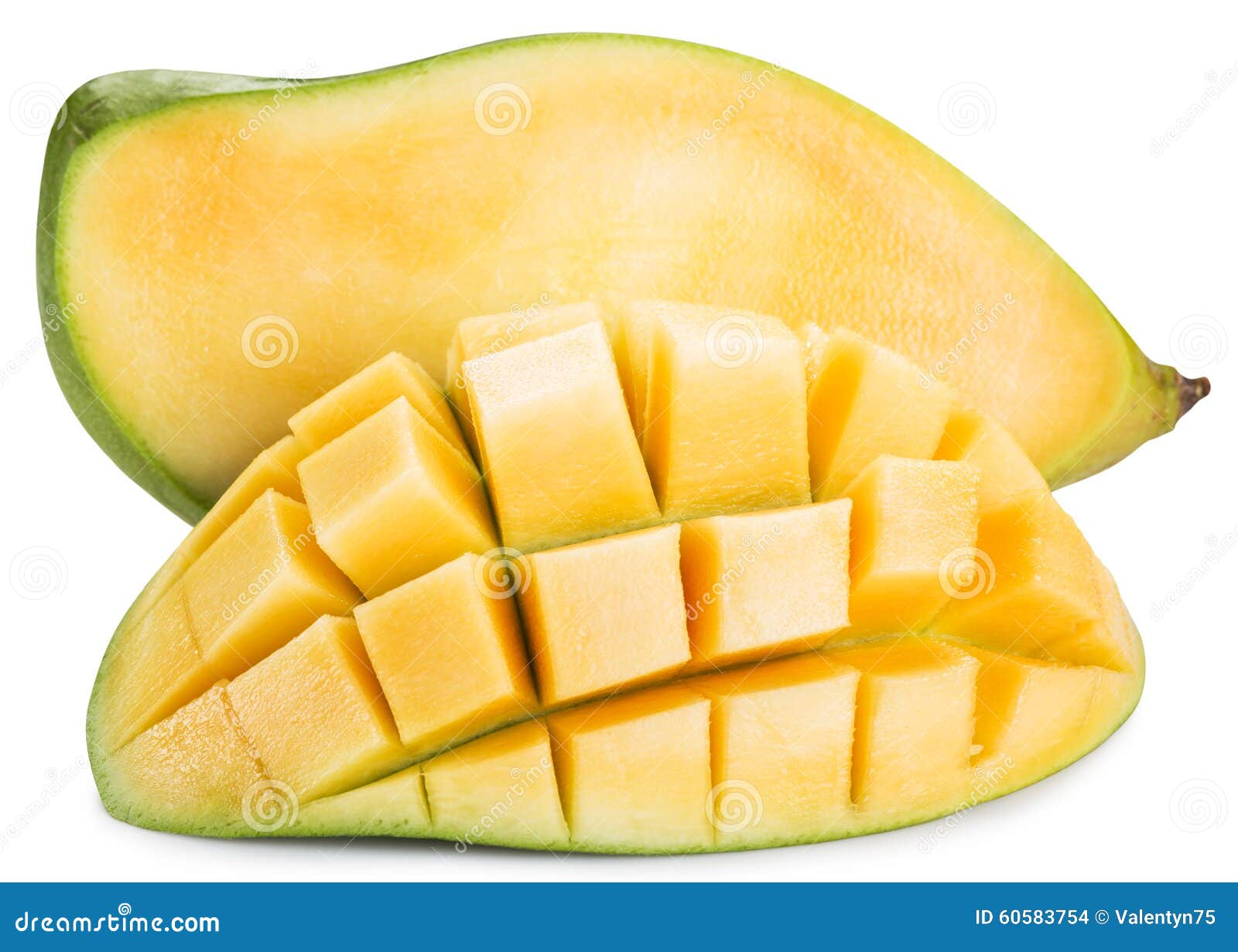 Ripe mango fruit. stock photo. Image of yellow, cutout - 60583754