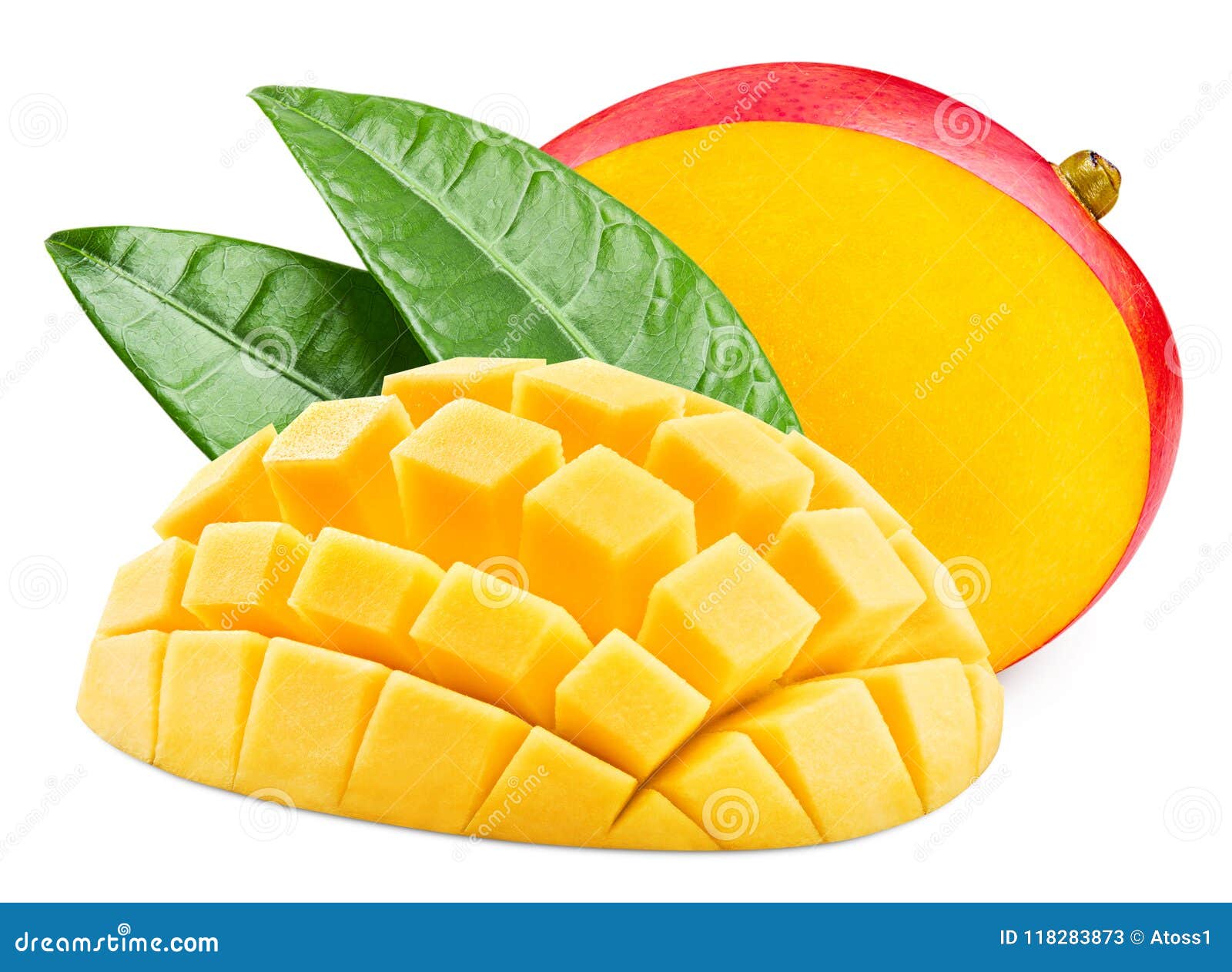 Ripe mango isolated stock image. Image of object, isolated - 118283873