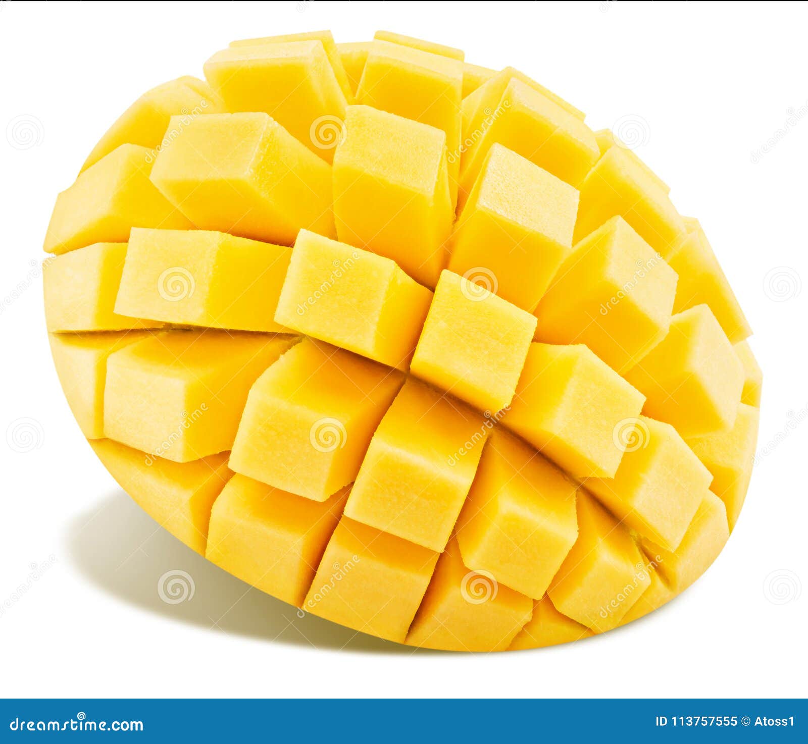 Ripe mango isolated stock image. Image of yellow, nutrition - 113757555