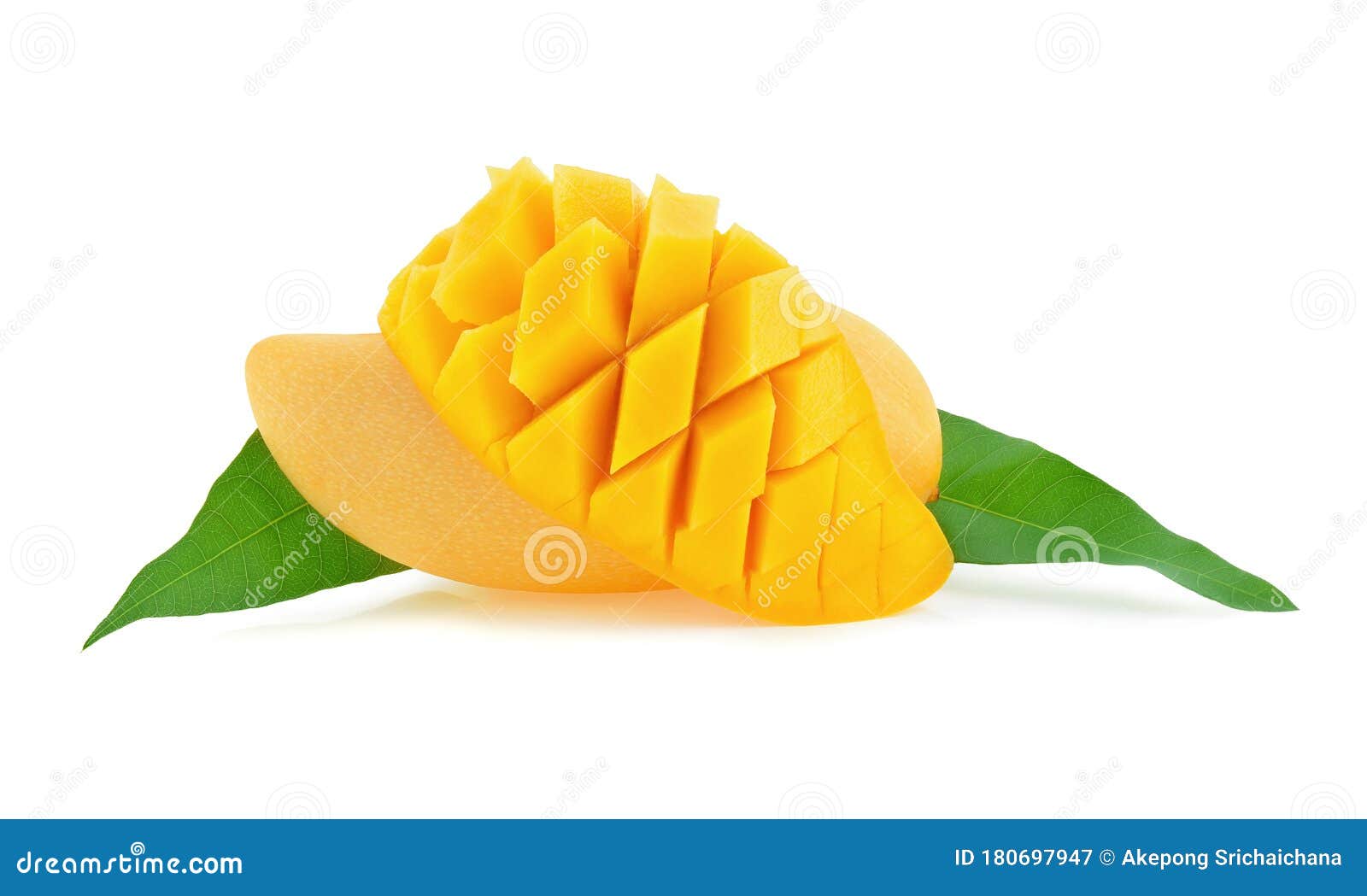 Ripe Mango Isolated on White Background Stock Image - Image of ripe ...