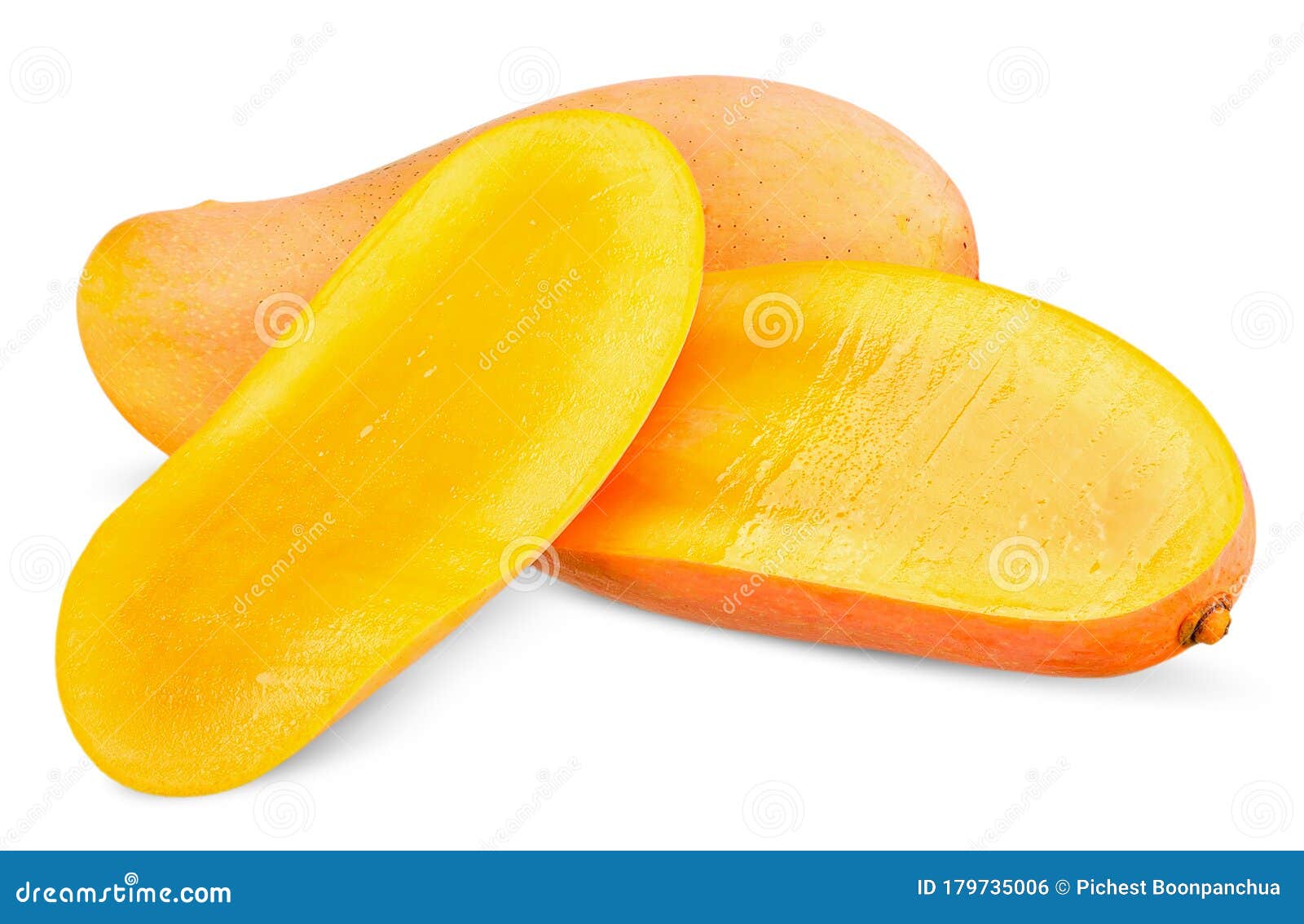Ripe Mango Isolated on White Clipping Path Stock Photo - Image of ...