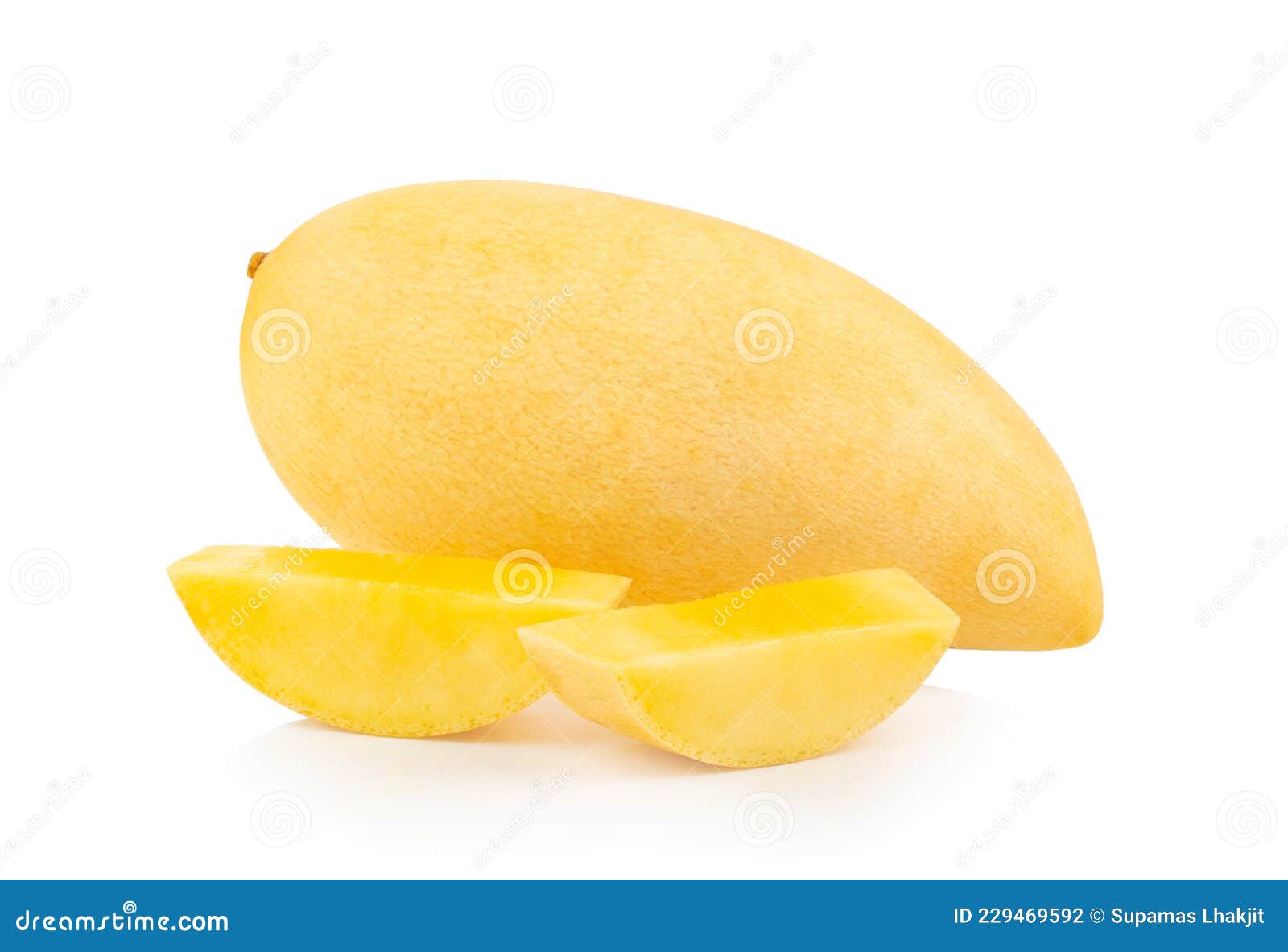 Ripe Mango Isolated on White Stock Photo - Image of vegetarian, gourmet ...