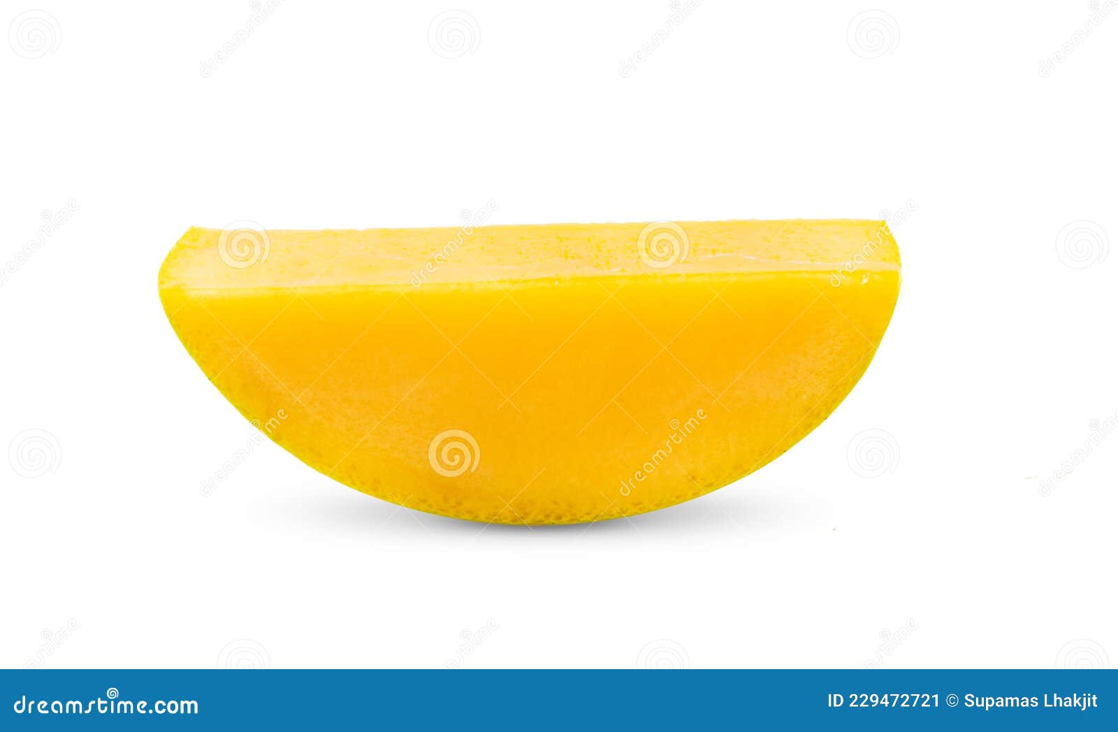 Ripe Mango Slice Isolated on White Stock Image - Image of vegetarian ...