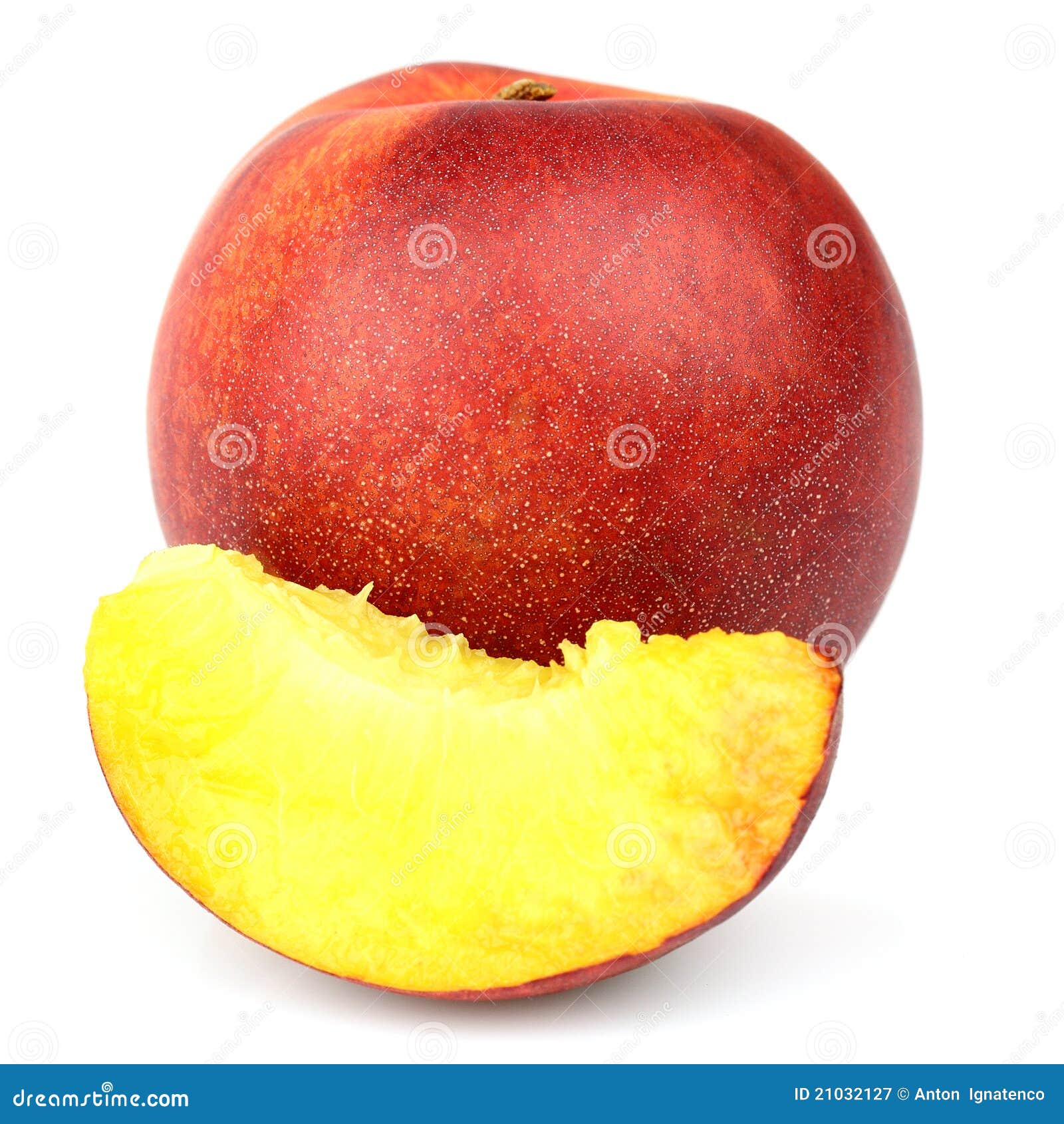 Ripe nectarine with slice stock image. Image of peach - 21032127
