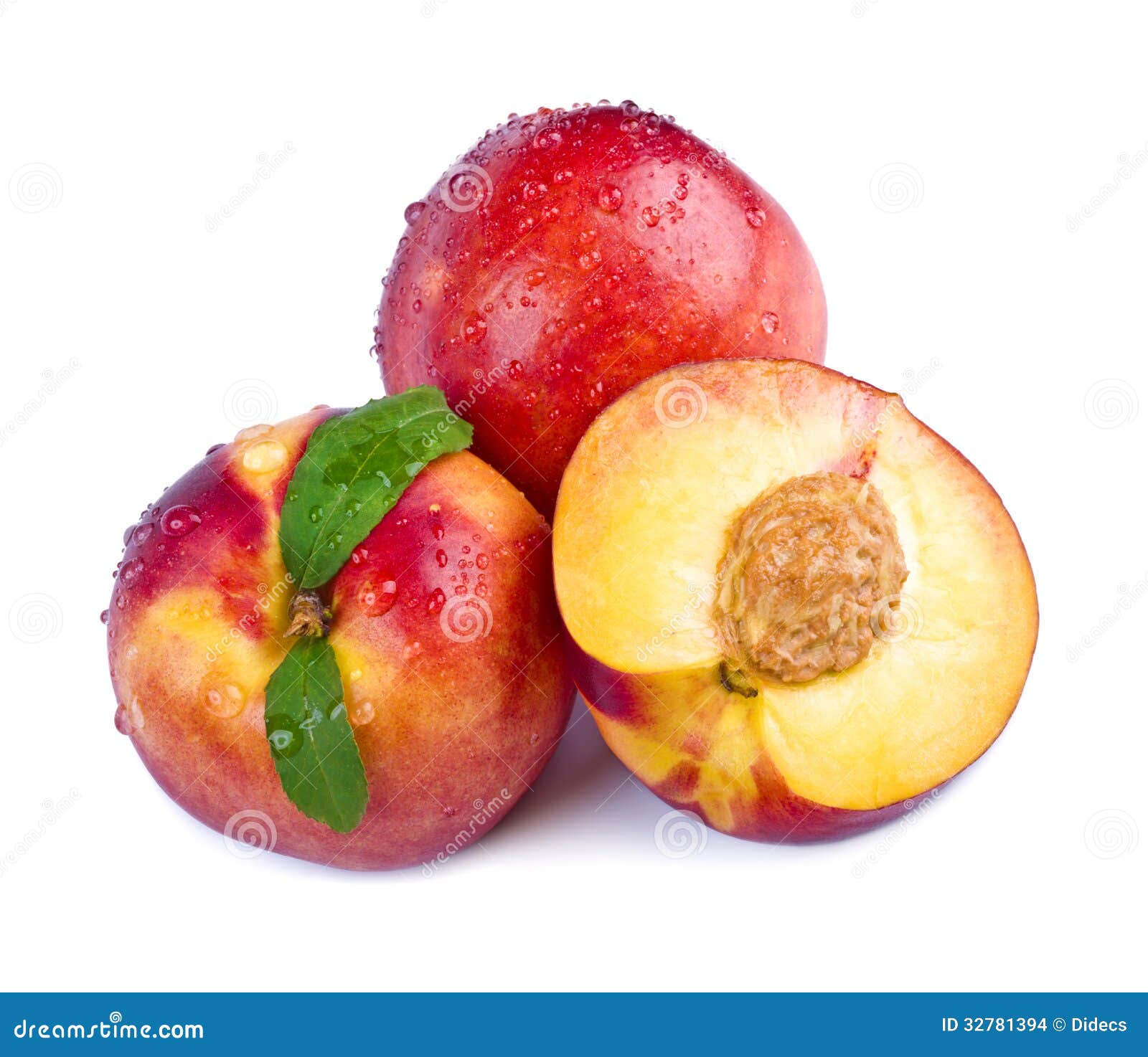 Ripe nectarines stock photo. Image of segment, healthy - 32781394