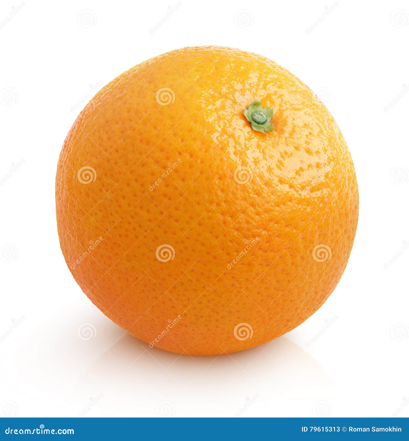 Ripe Orange Citrus Fruit Isolated on White Stock Image - Image of full ...