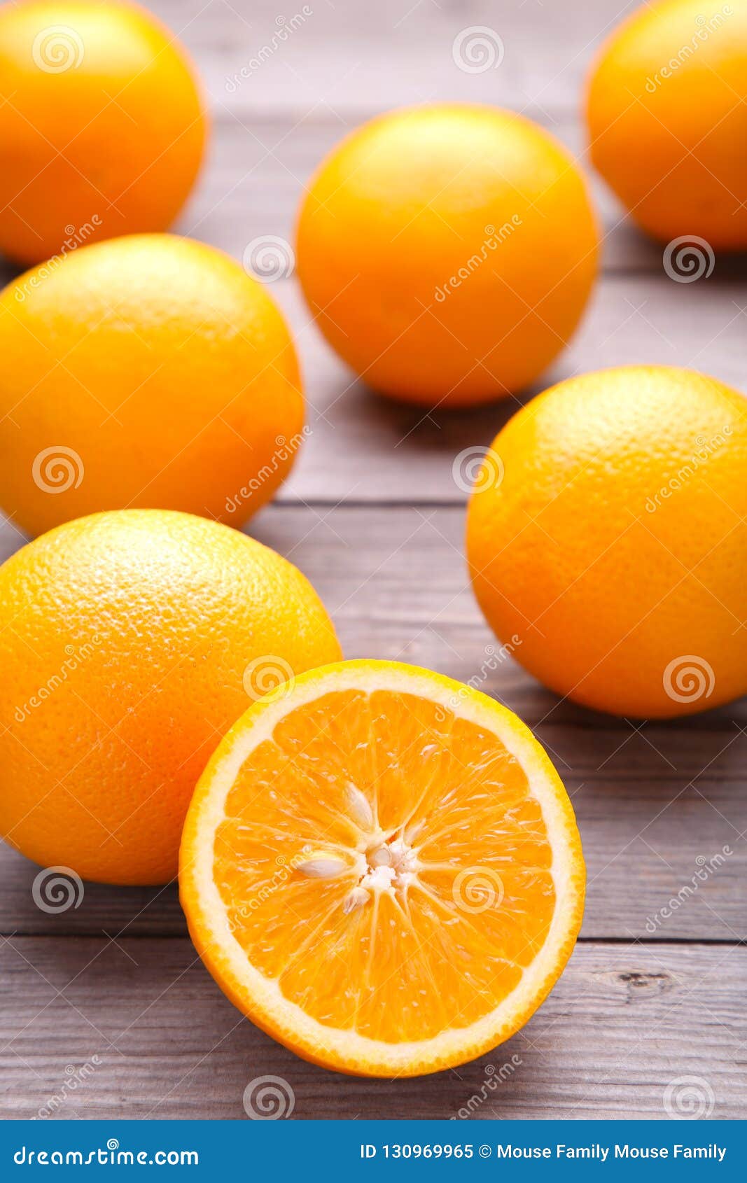 Ripe Orange Fruit on a Grey Background Stock Image - Image of close ...