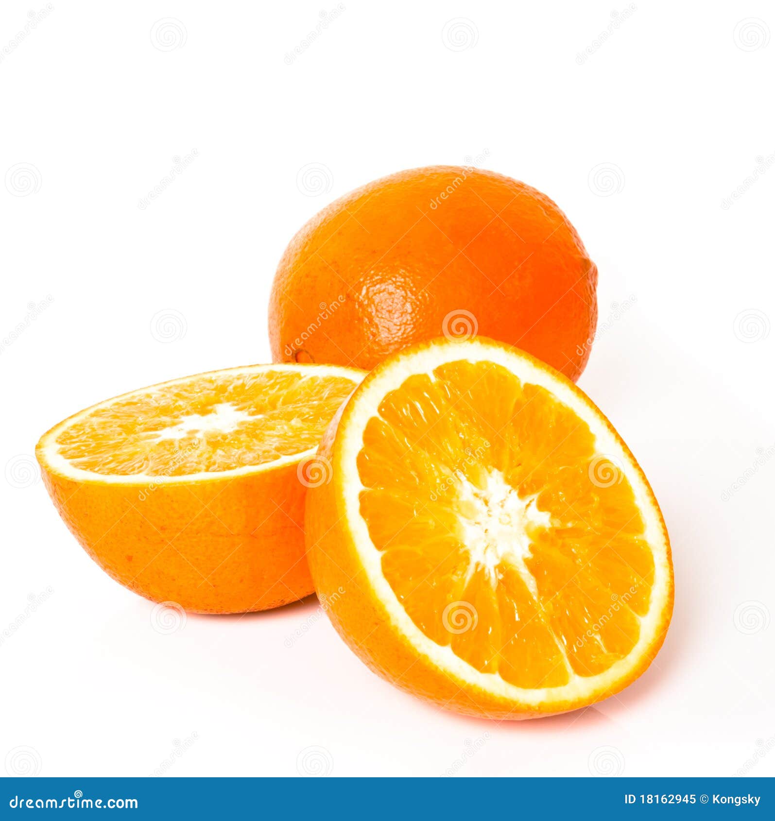 Ripe Orange Fruits Isolated Stock Image - Image of food, colored: 18162945