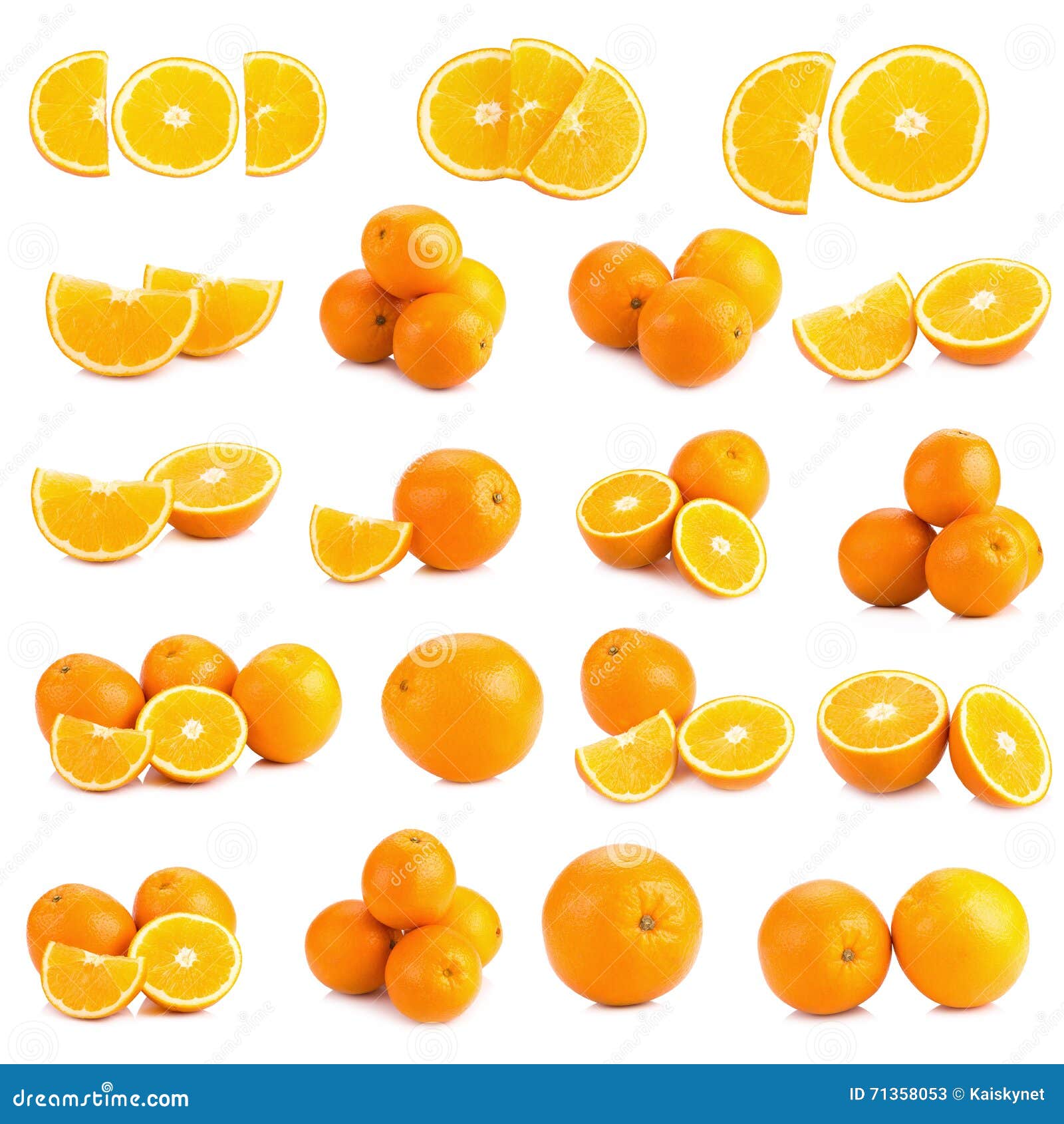 Ripe Orange Isolated on White Background Stock Image - Image of orange ...