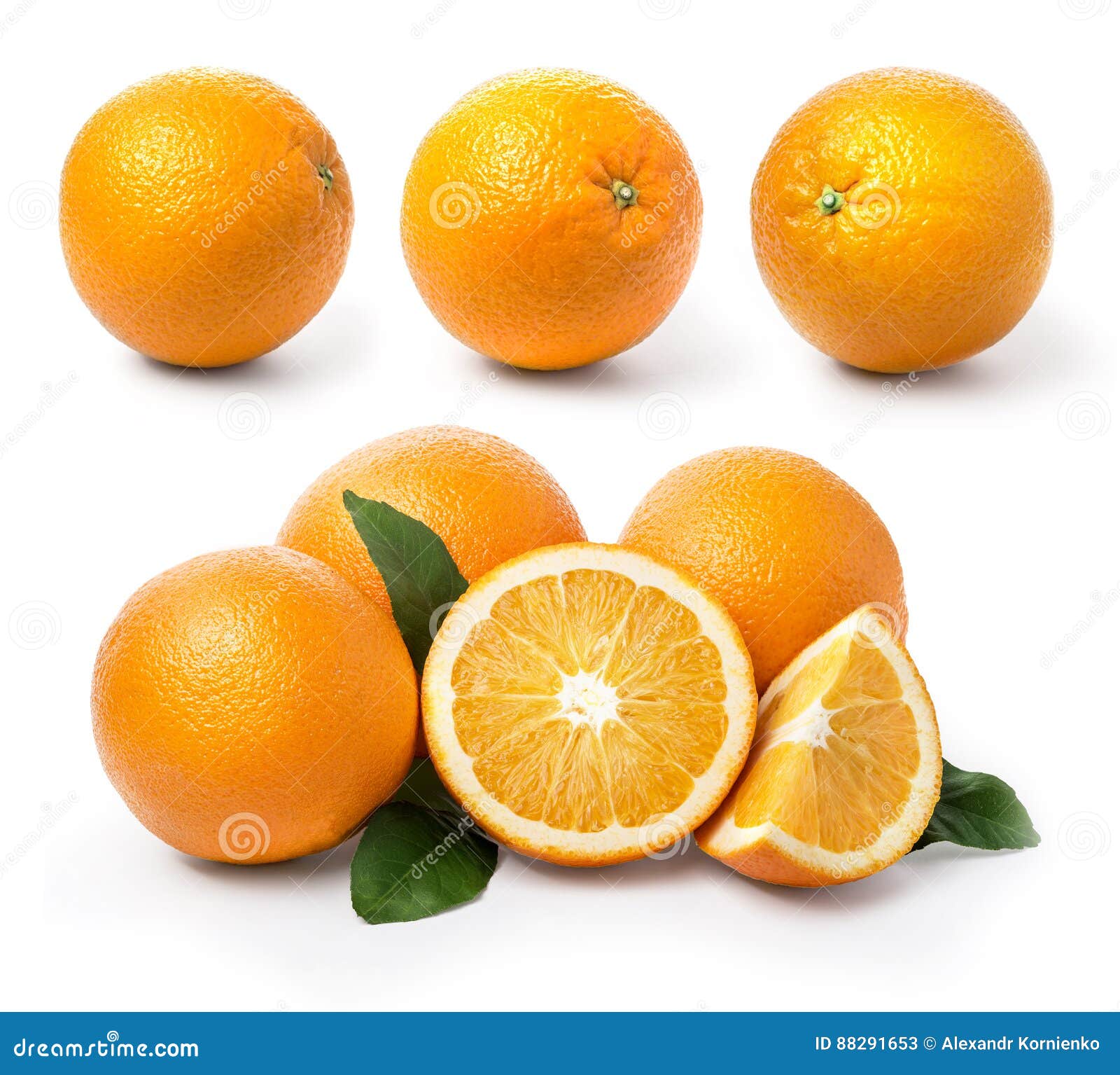 Ripe orange isolated stock image. Image of orange, vitamin - 88291653