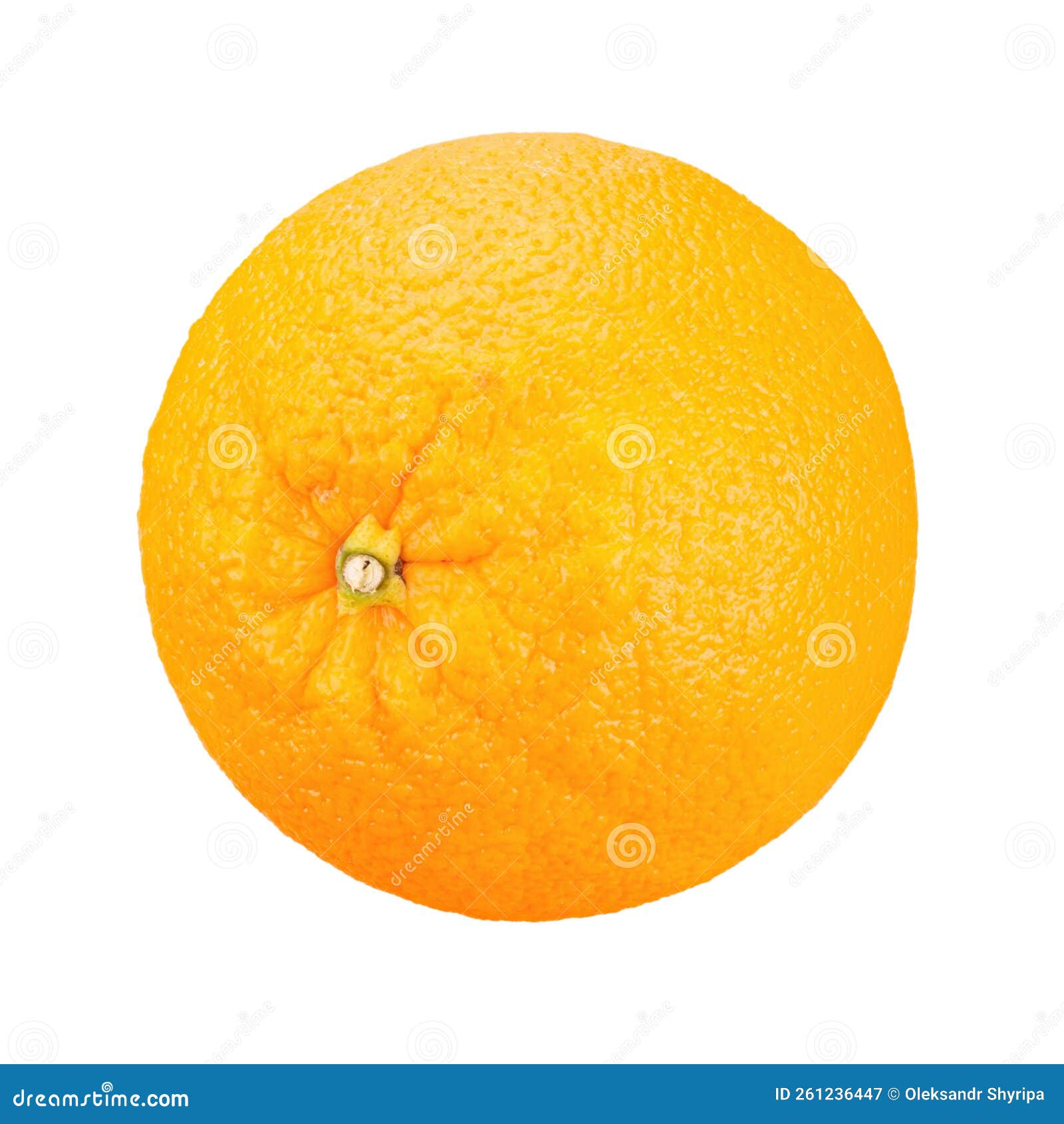 Ripe Orange Isolated on White Background Stock Image - Image of navel ...
