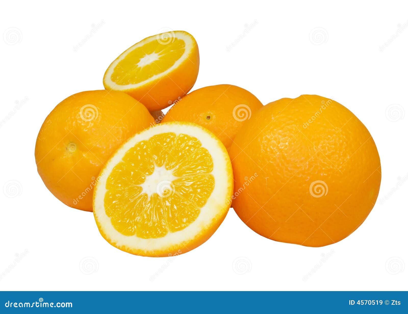 Ripe oranges stock image. Image of isolated, vitamin, pile - 4570519