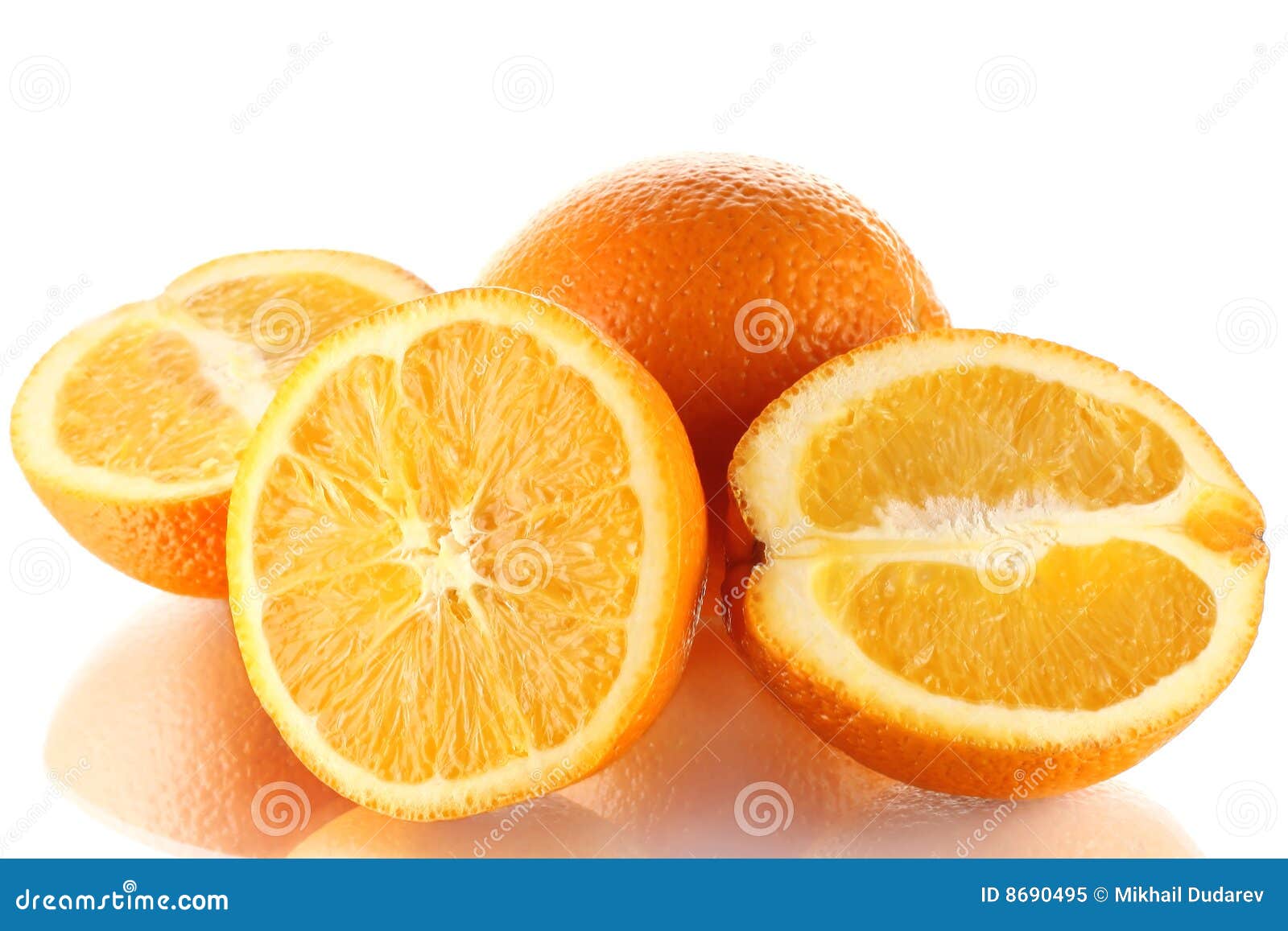 Ripe oranges stock image. Image of food, healthy, mirror - 8690495