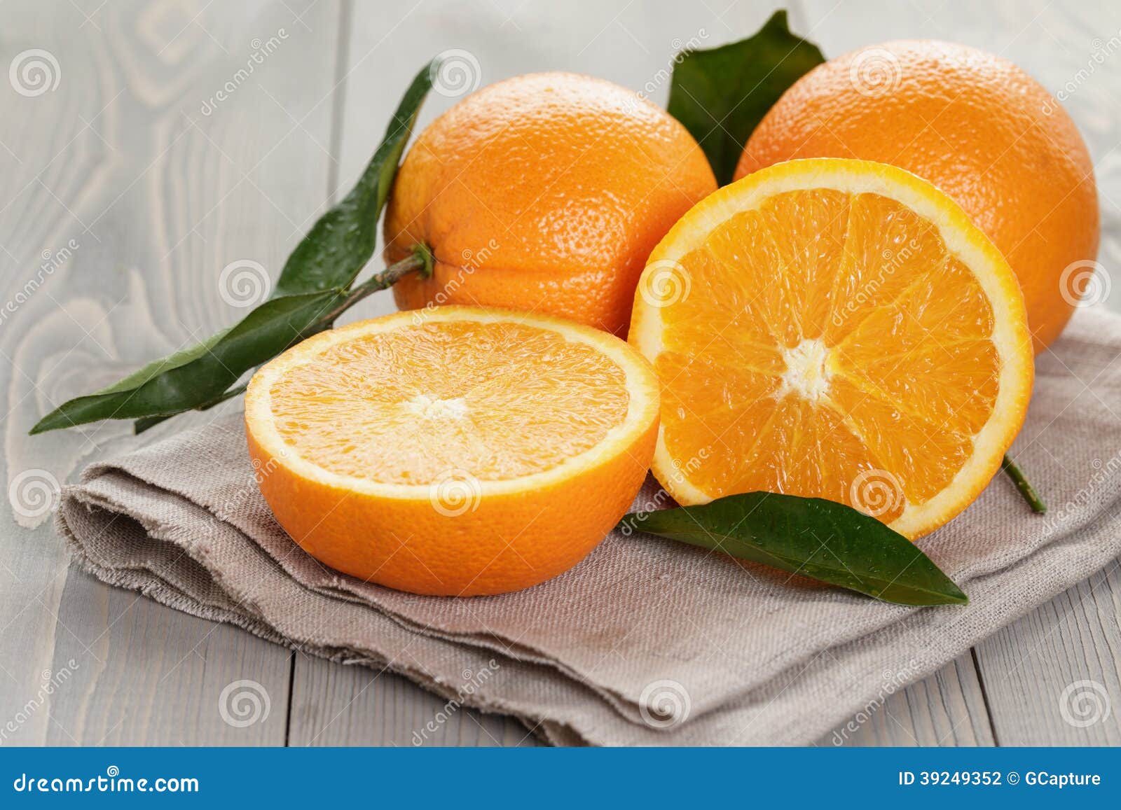 Ripe Oranges on Wooden Table Stock Photo - Image of ripe, nature: 39249352