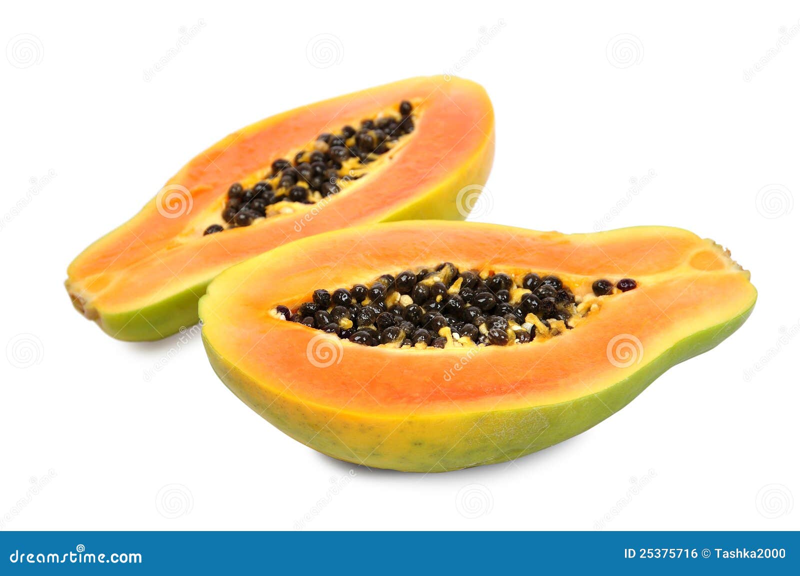 Ripe papaya stock photo. Image of papaya, slice, section - 25375716