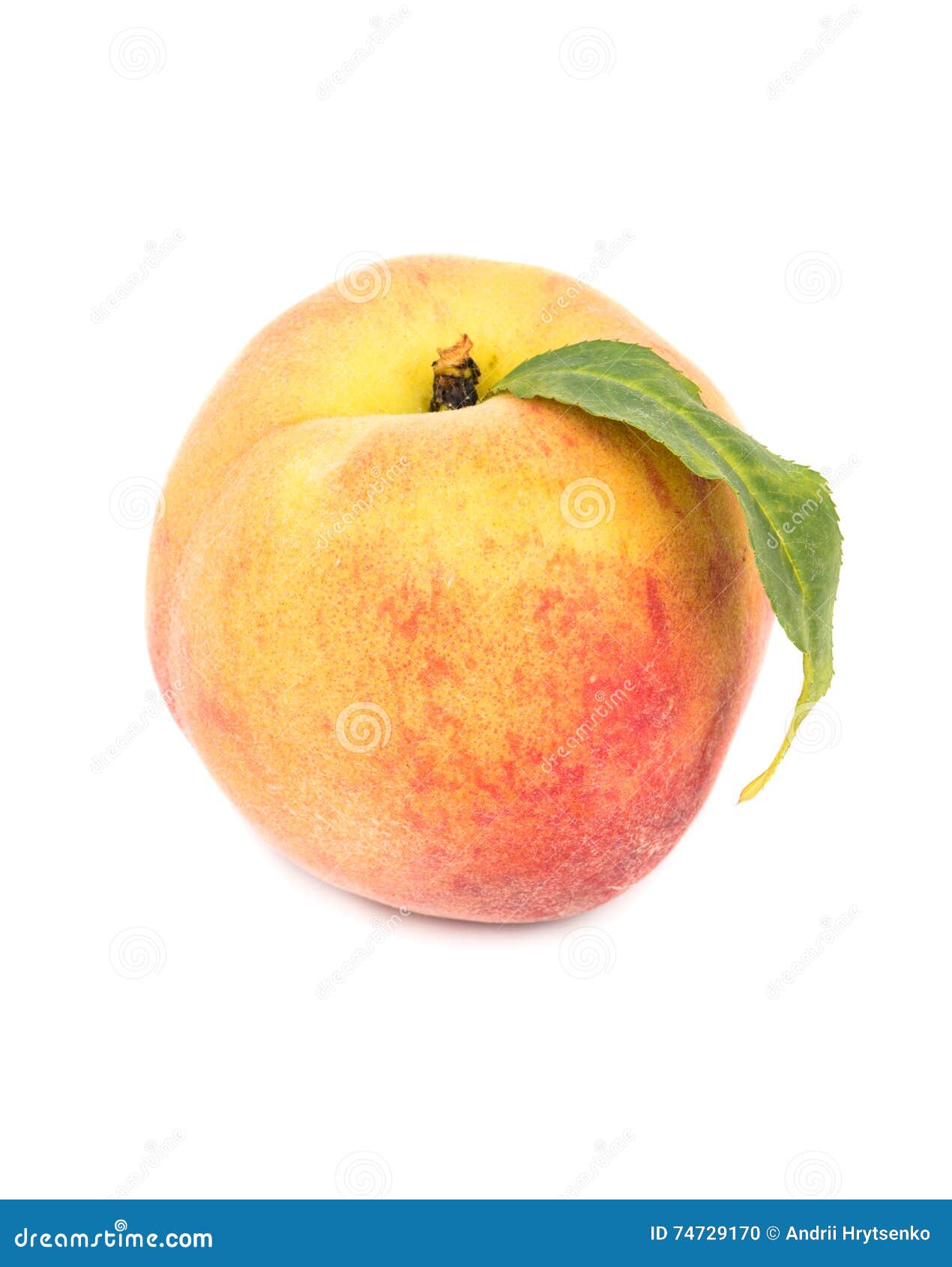 Ripe peach stock photo. Image of peaches, yellow, sweet - 74729170