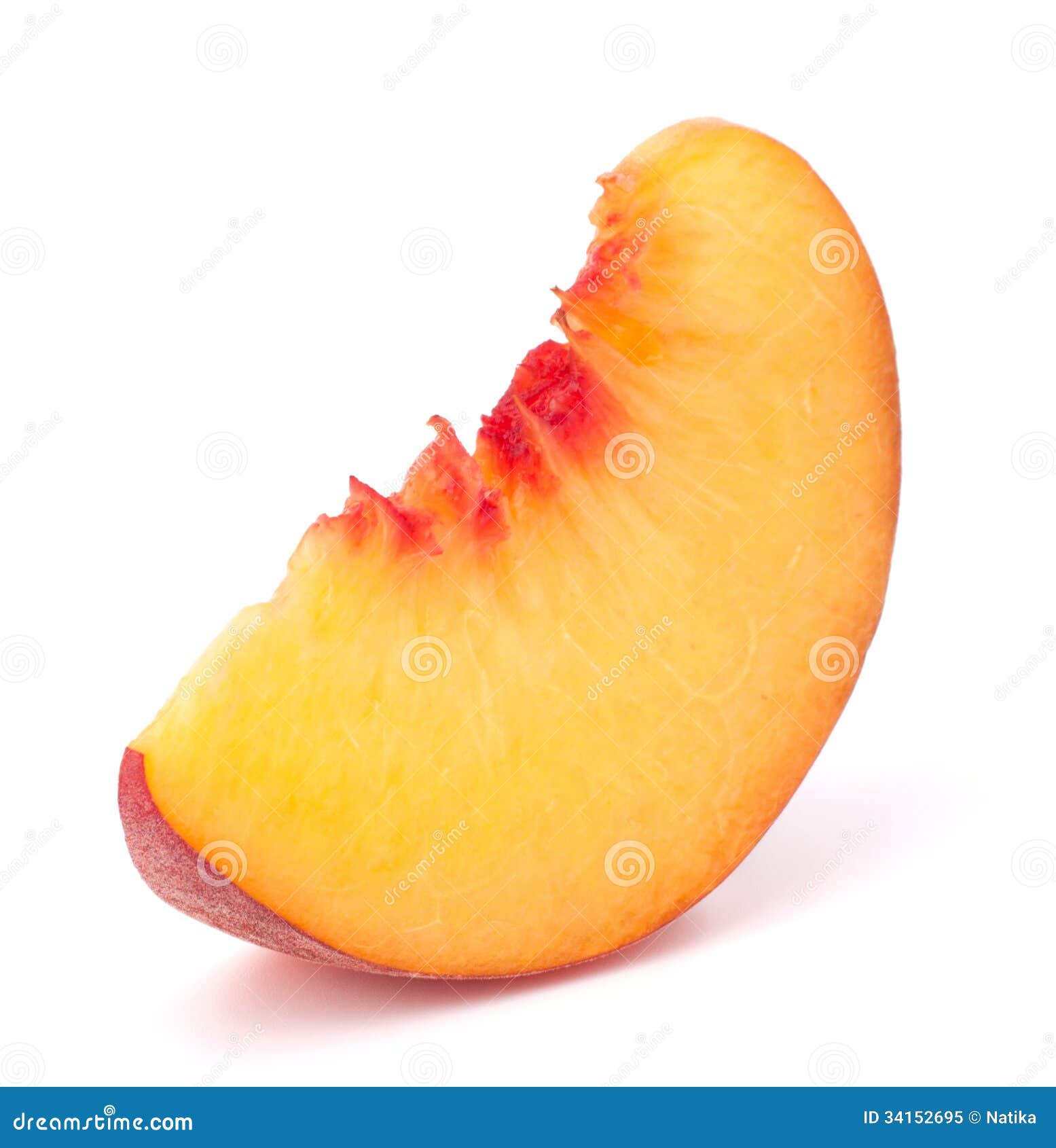 Ripe peach fruit slice stock image. Image of colour, healthy - 34152695