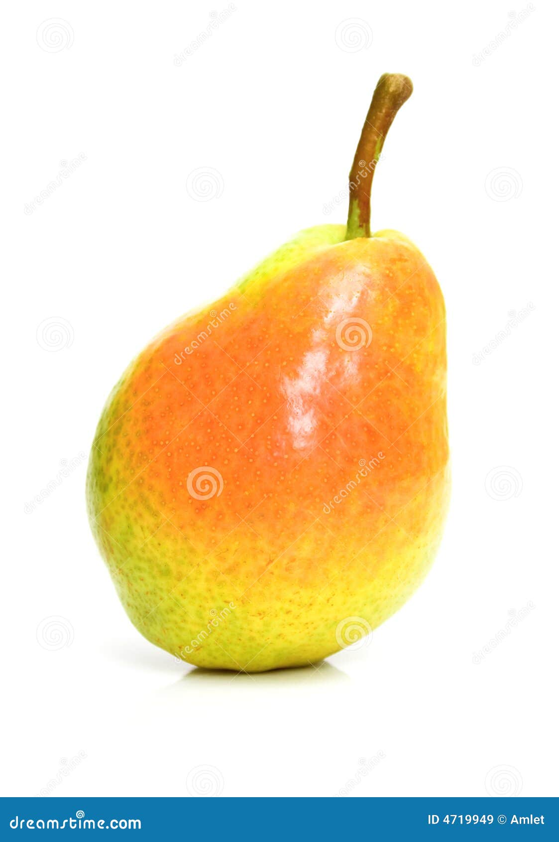 Ripe pear stock image. Image of meal, fruit, healthy, isolated - 4719949