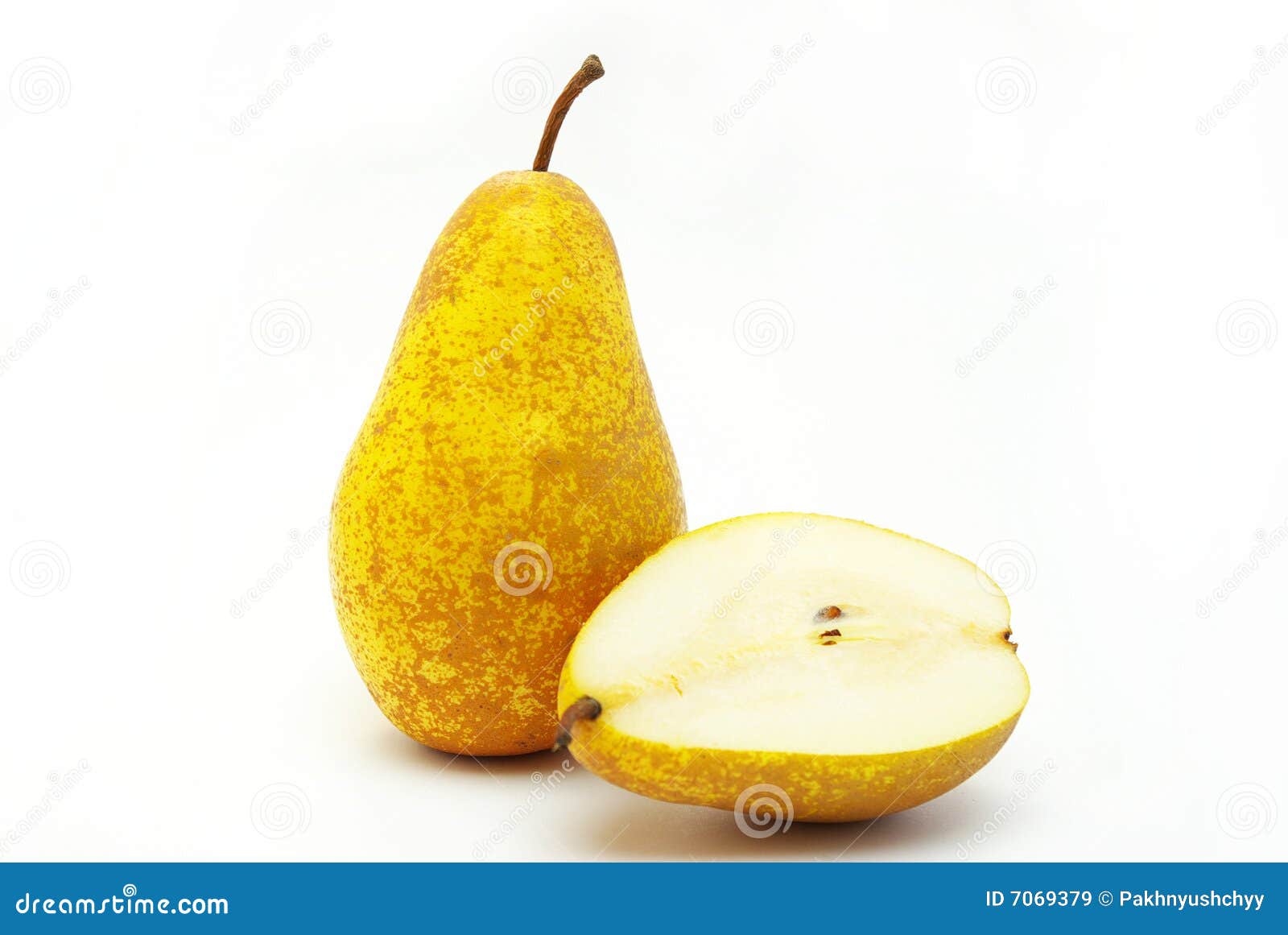 Ripe pears stock image. Image of white, meal, yellow, pear - 7069379