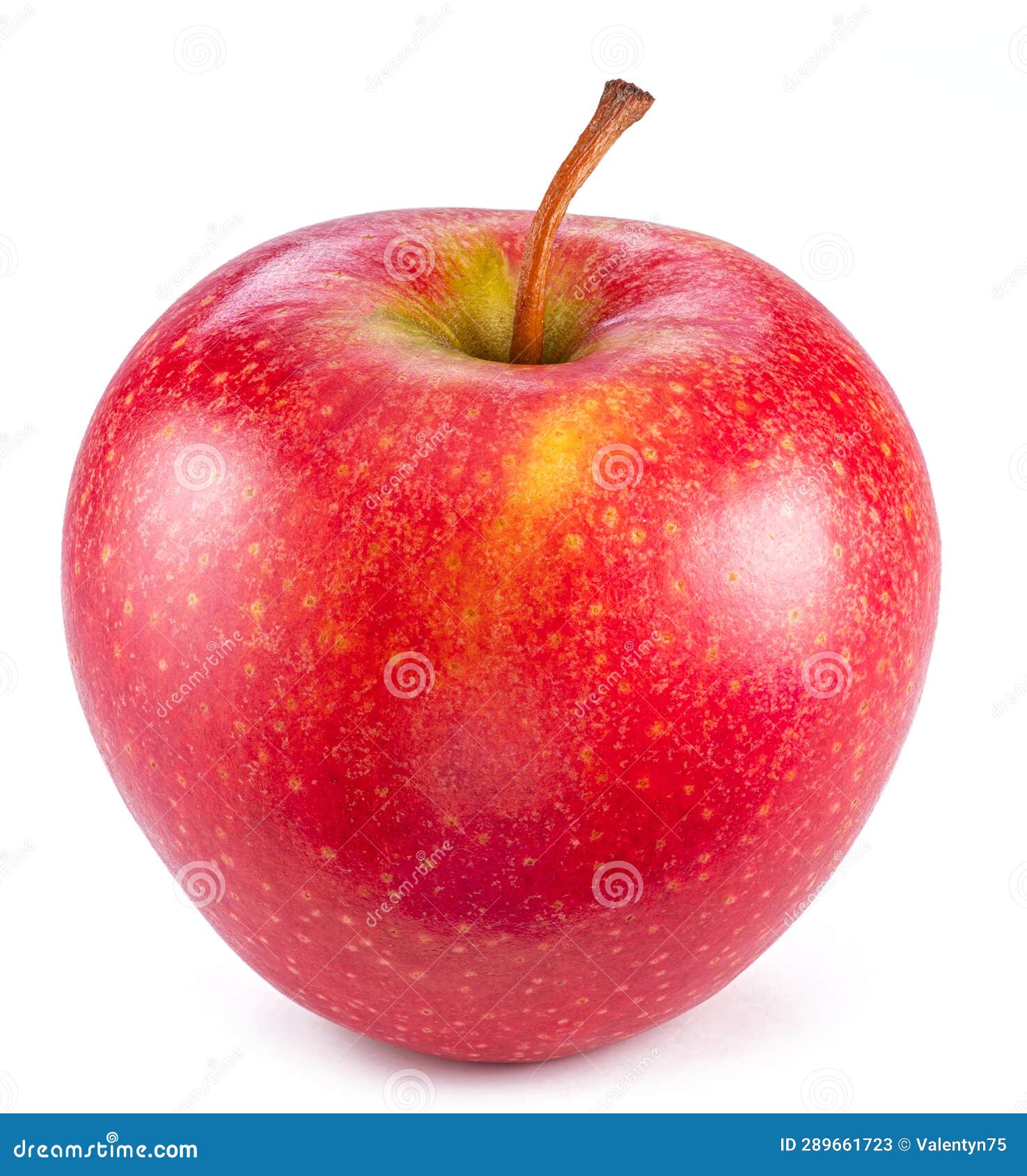 Ripe Perfect Red Apple Isolated on White Background Stock Image - Image ...