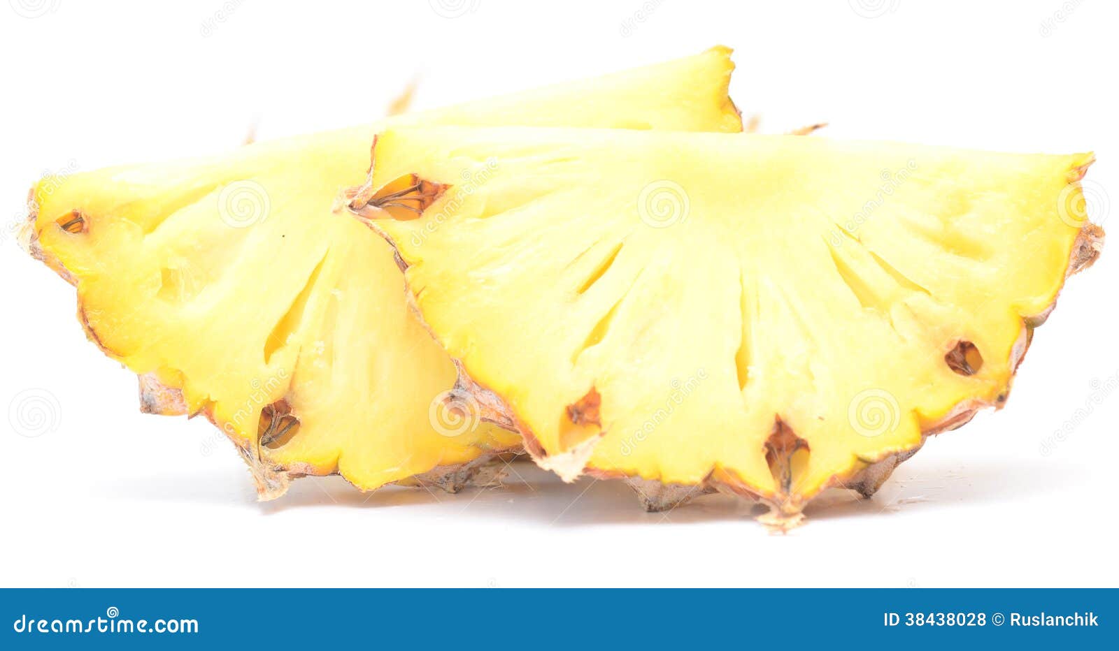 Ripe pineapple stock photo. Image of chunks, studio, yellow - 38438028