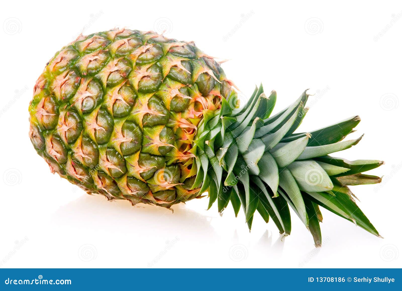 Ripe pineapple isolated stock photo. Image of fruit, gourmet - 13708186
