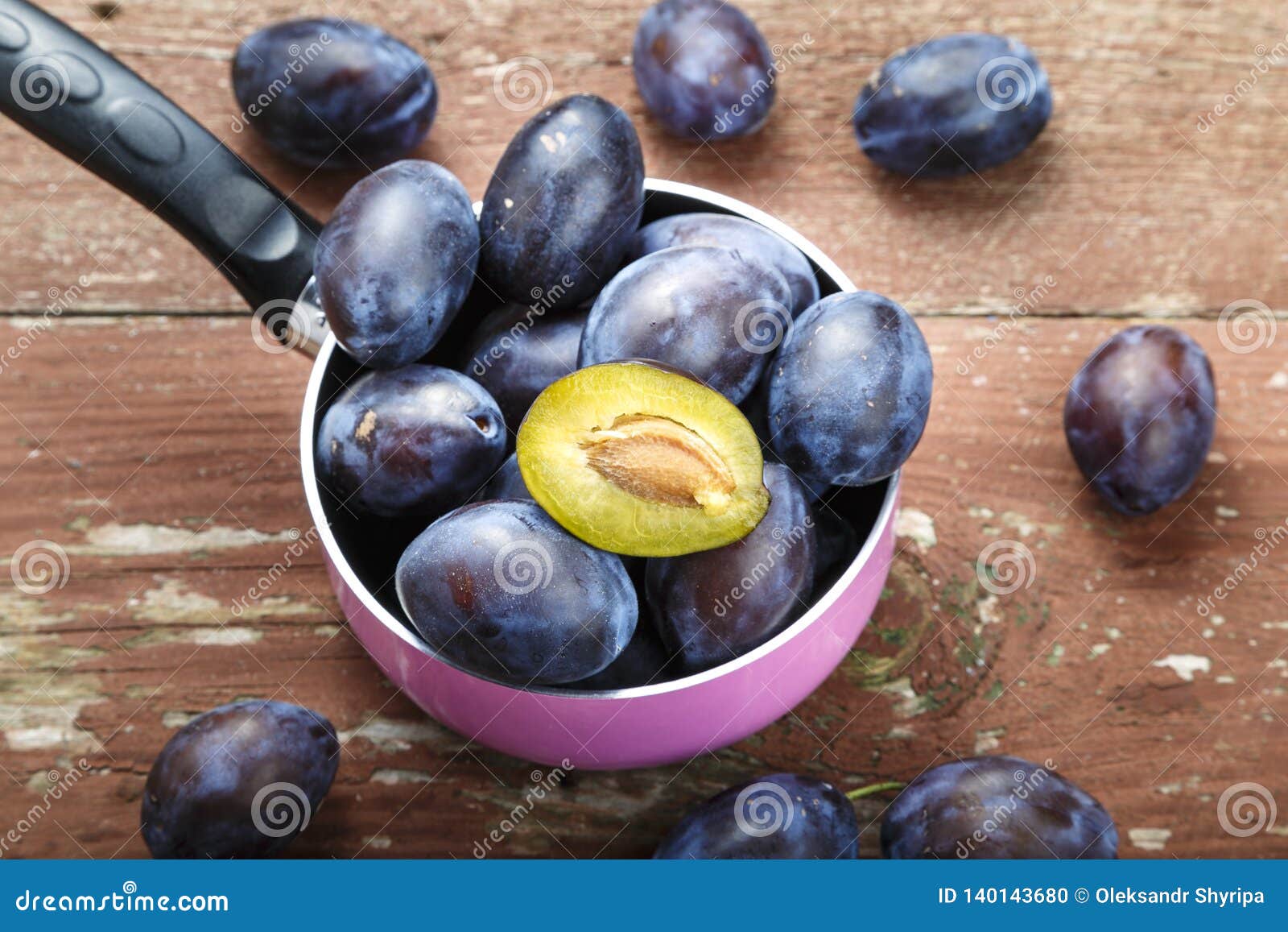 Ripe plums on the table stock photo. Image of nutrition - 140143680