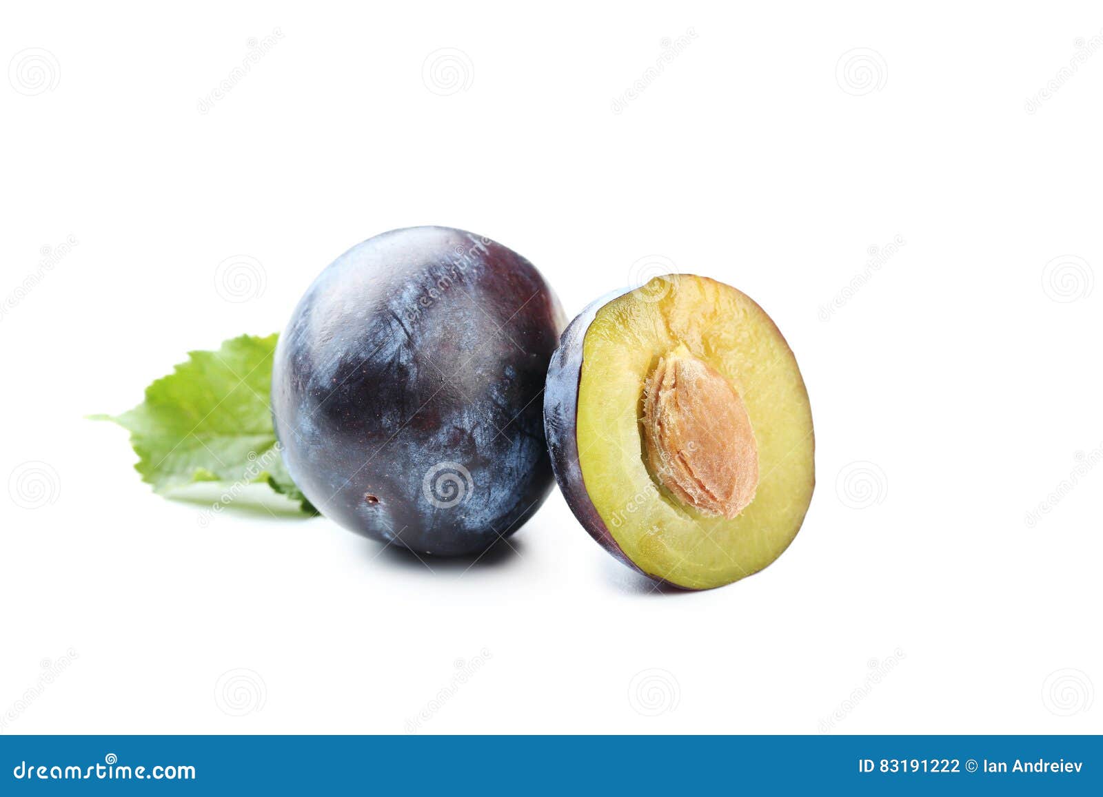 Ripe plums stock photo. Image of background, ripe, green - 83191222
