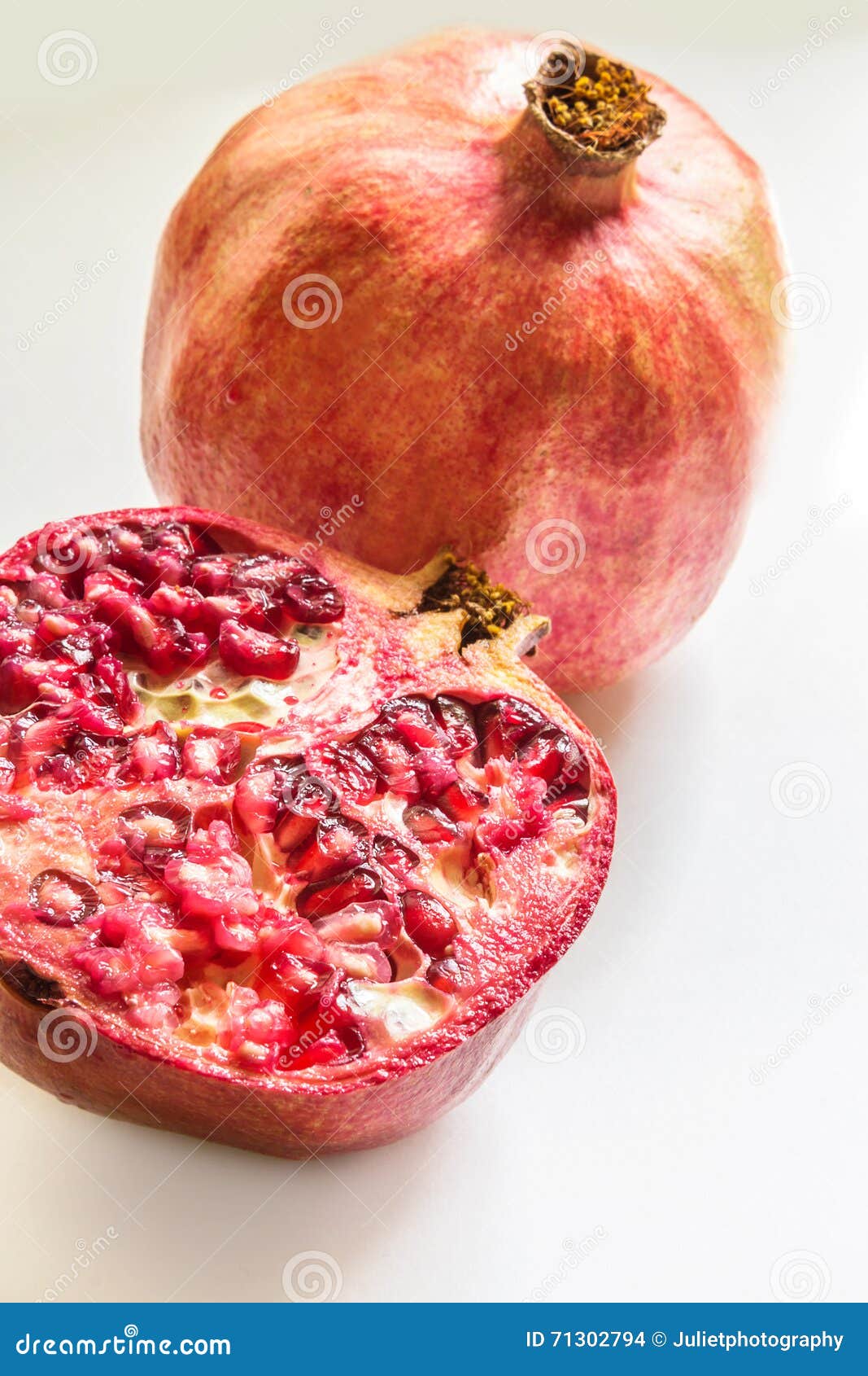 Ripe Pomegranate Macro Shot Stock Photo - Image of grenadine, closeup ...