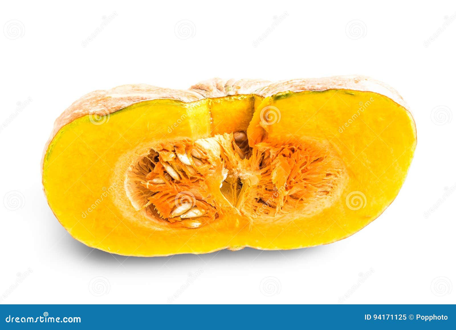 Ripe pumpkin in half stock image. Image of ingredient - 94171125