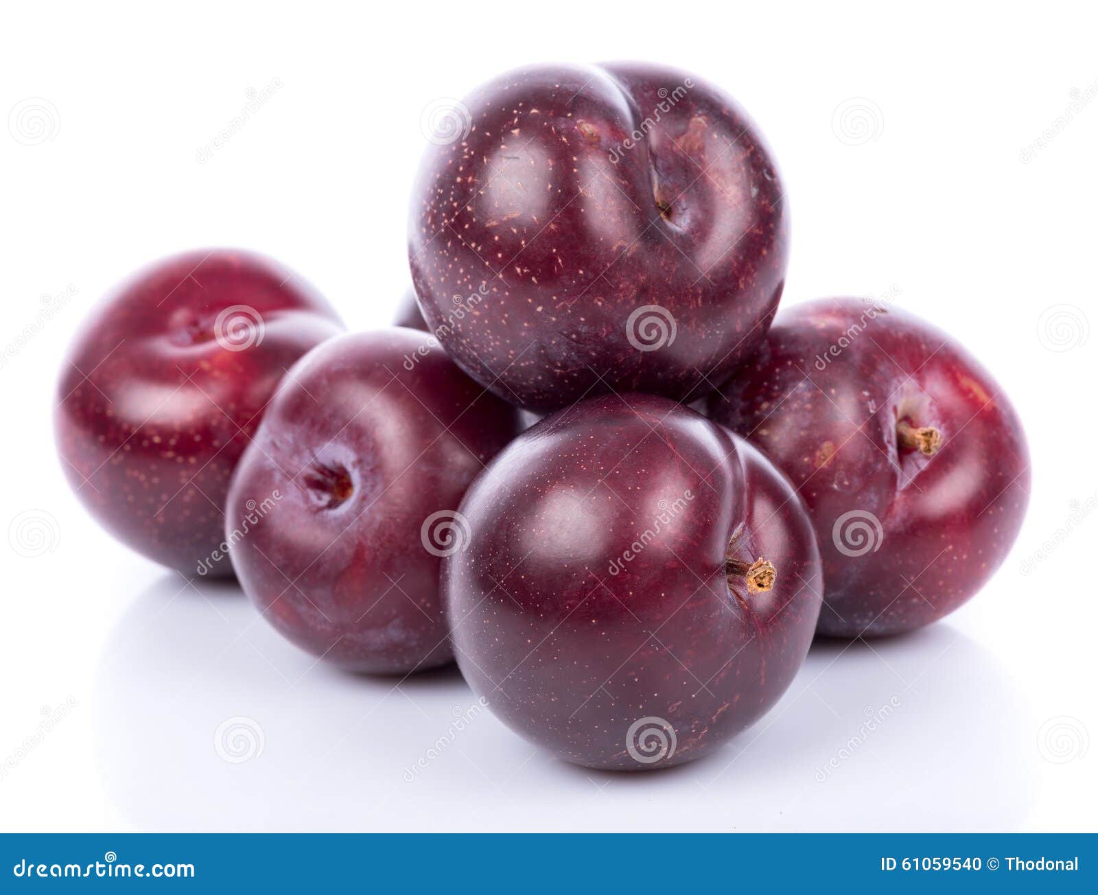 Ripe purple cherry plums stock photo. Image of tasty - 61059540