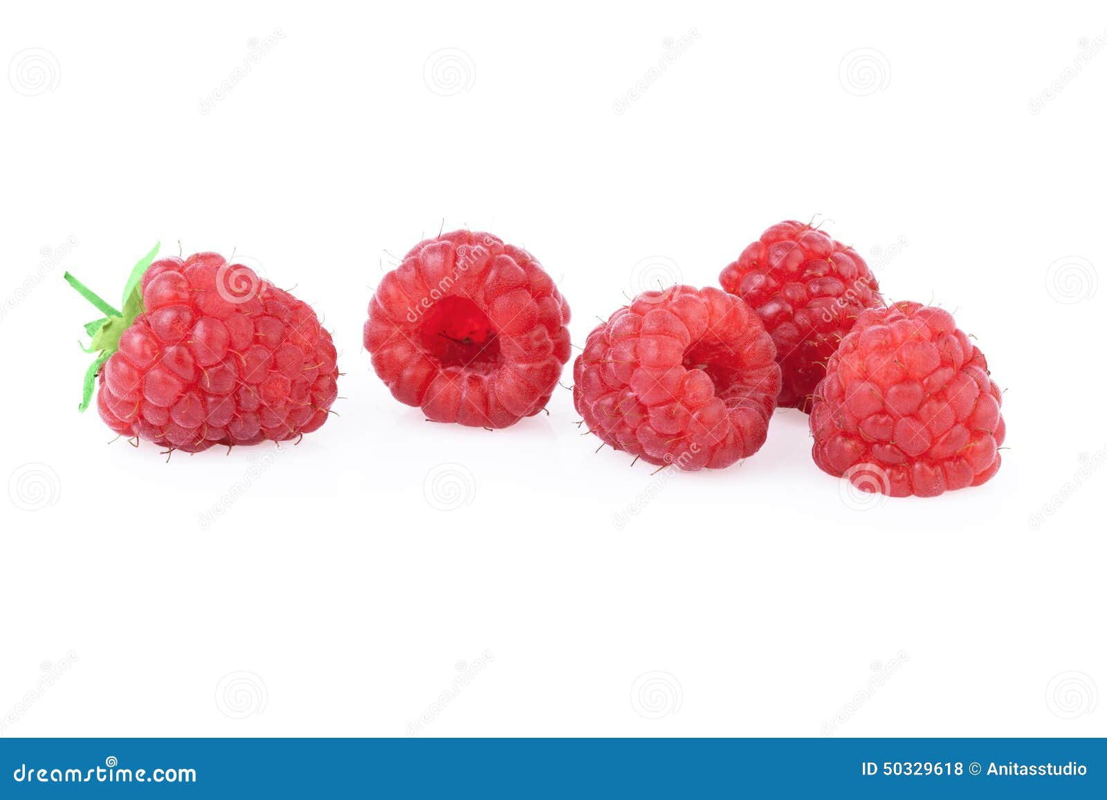 Ripe Raspberries in Close Up Stock Photo - Image of plant, isolated ...