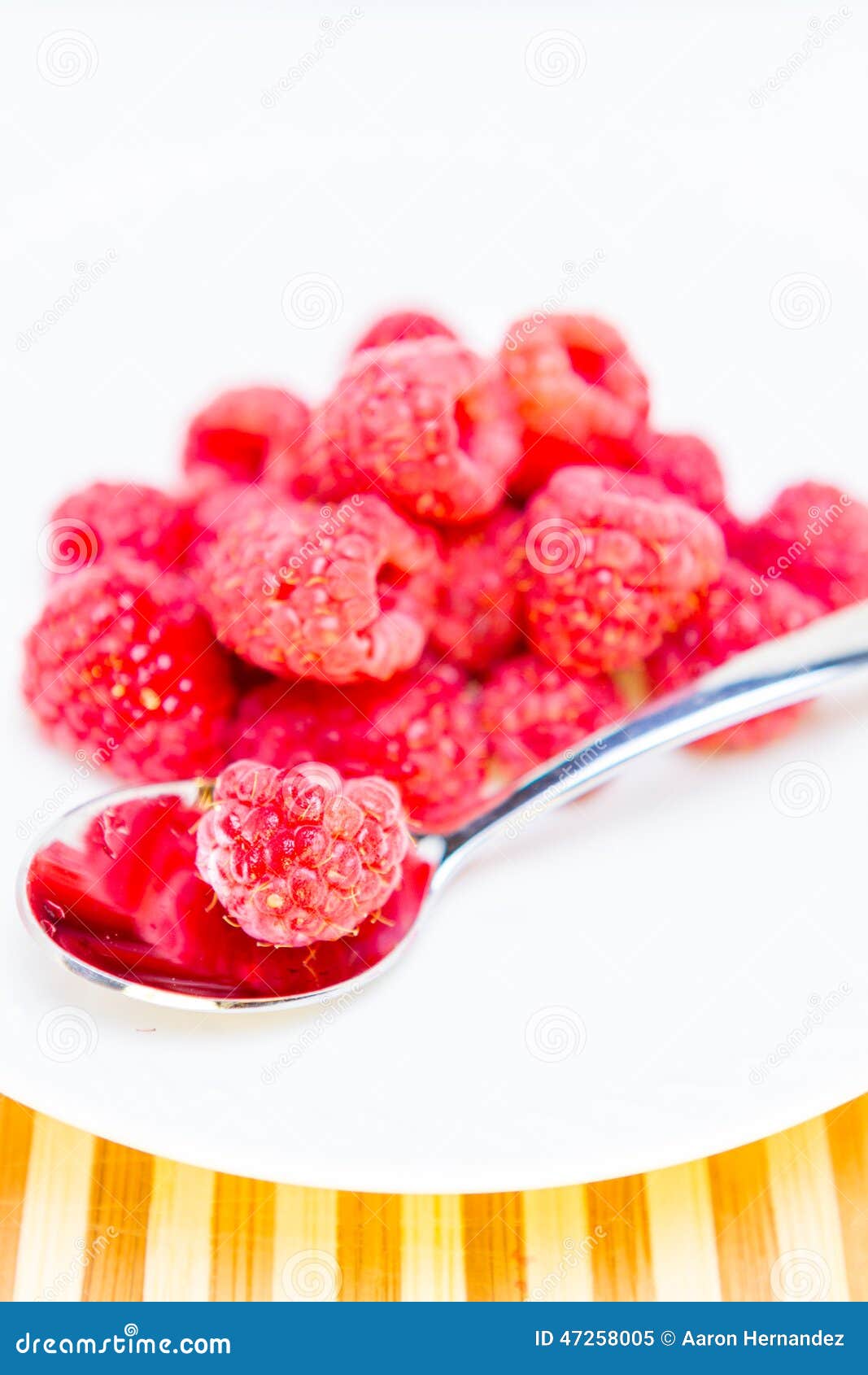 Ripe Raspberries on Plate stock image. Image of farmers - 47258005