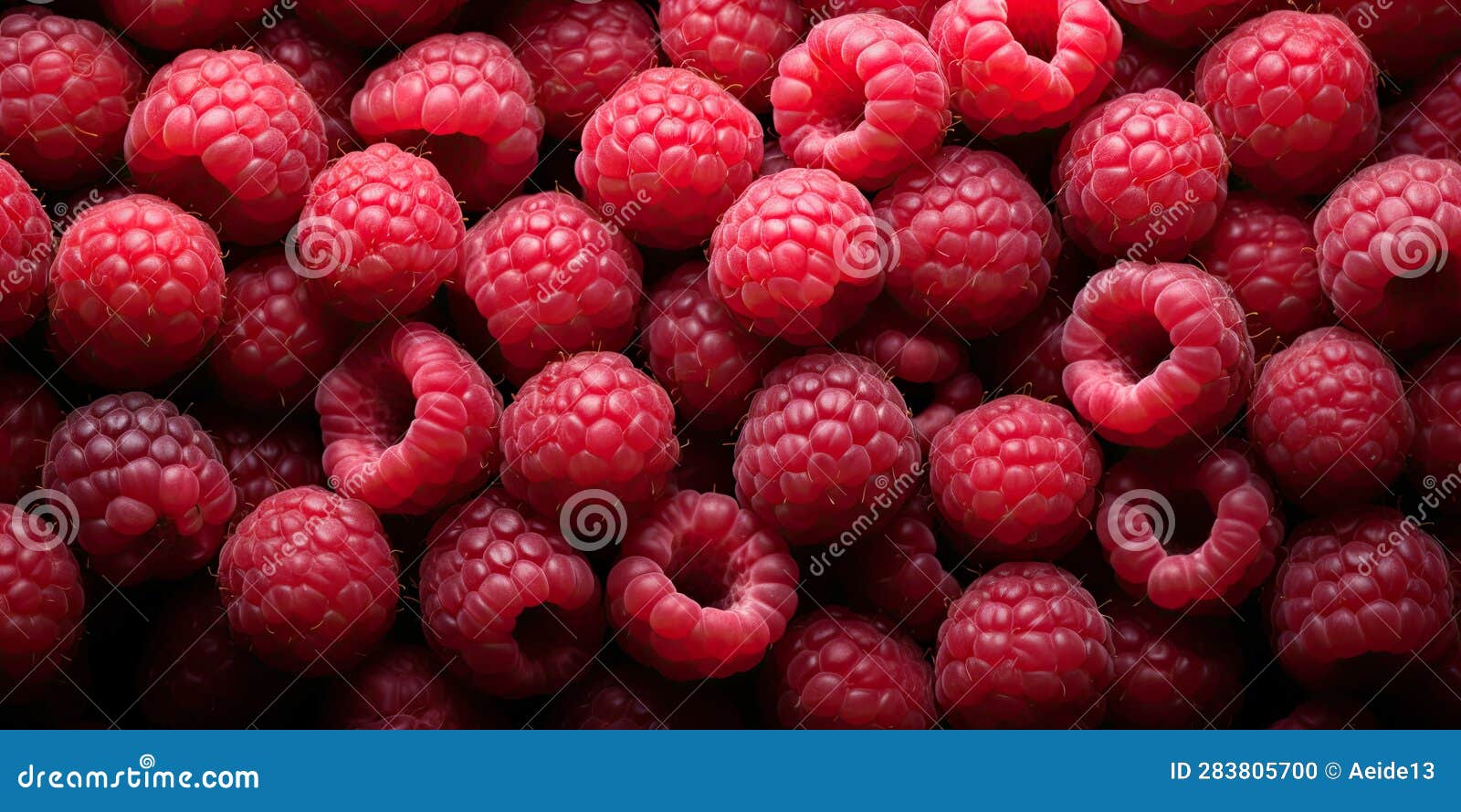 Ripe Raspberry Background. Texture Fruit Raspberries Pattern. Juicy ...
