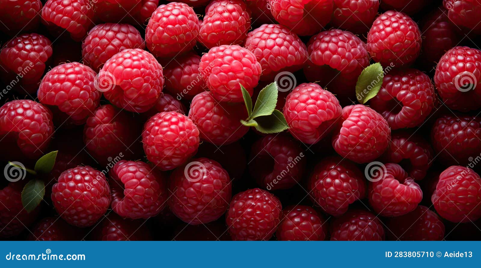 Ripe Raspberry Background. Texture Fruit Raspberries Pattern. Juicy ...