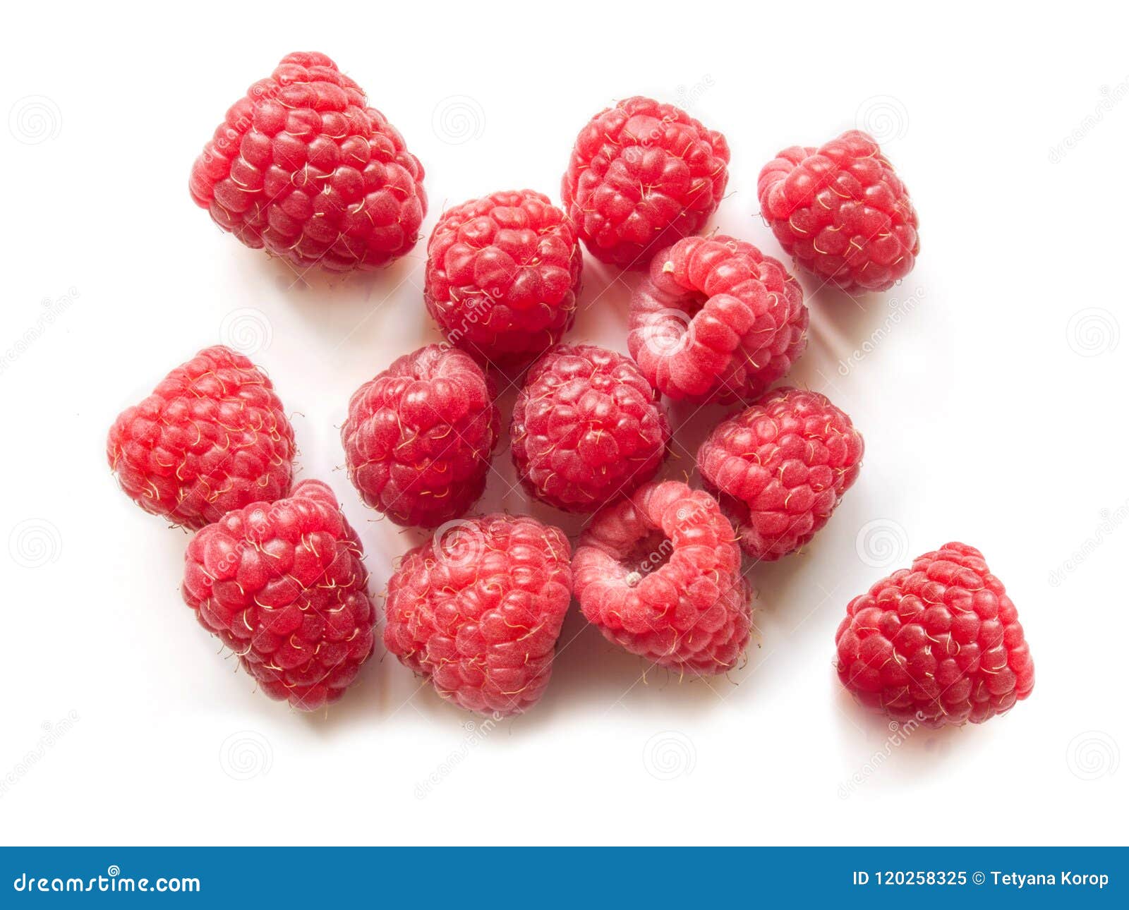 Ripe Raspberry Isolated on White Background Stock Image - Image of ...