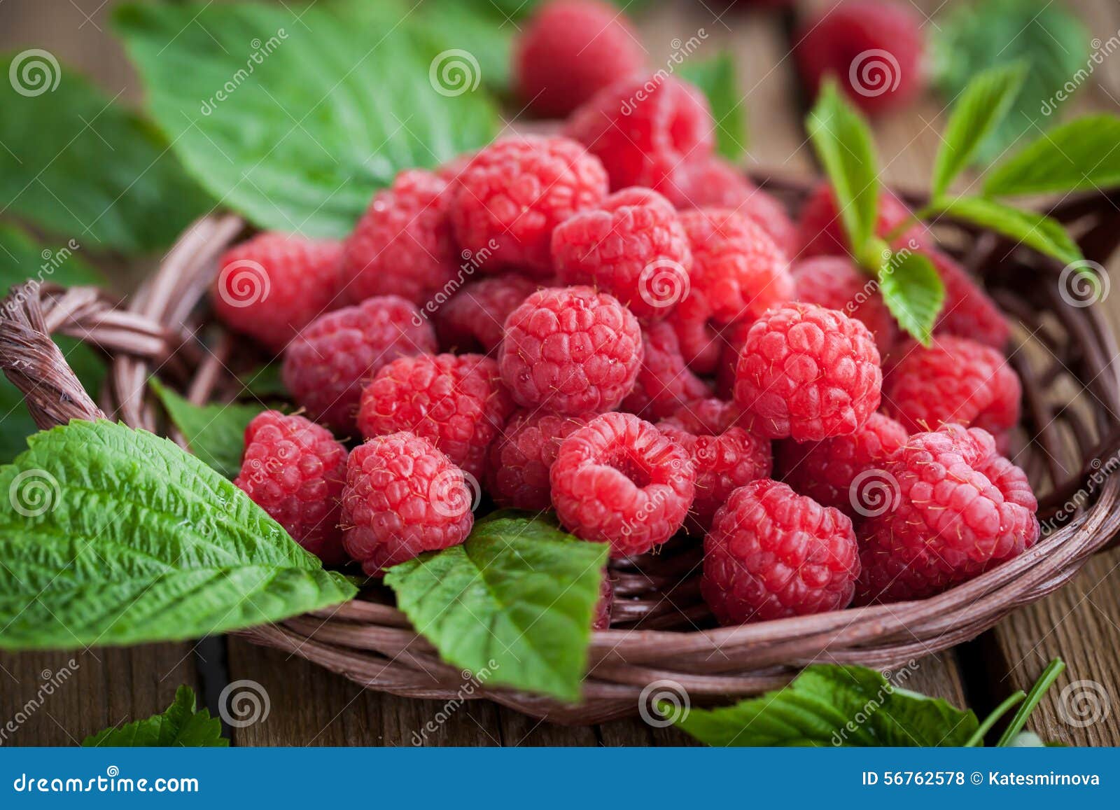 Ripe raspberry with leaf stock photo. Image of fruit - 56762578